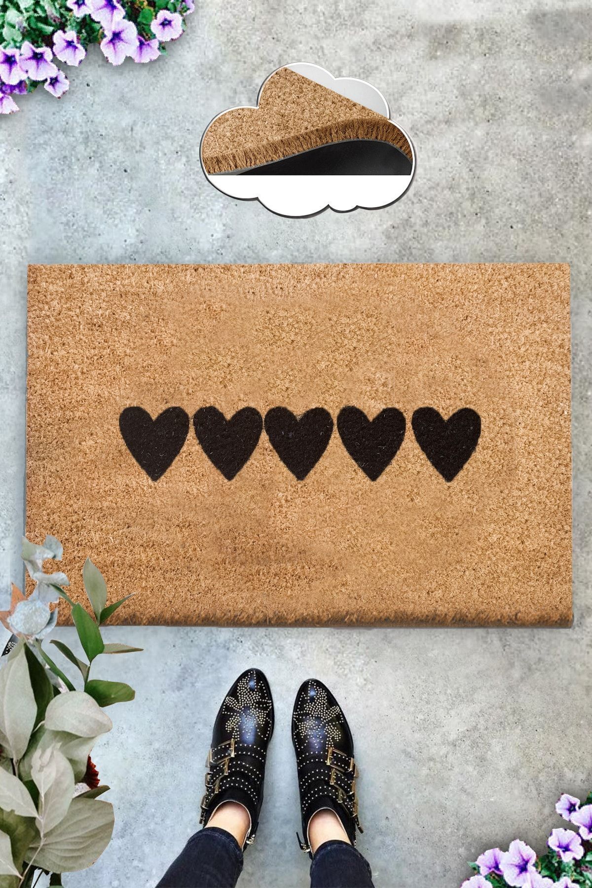 Chilai Home Coco Pelo 40x60 Cm Kıl Paspas,dekoratif Çok Amaçlı Iç Ve ...