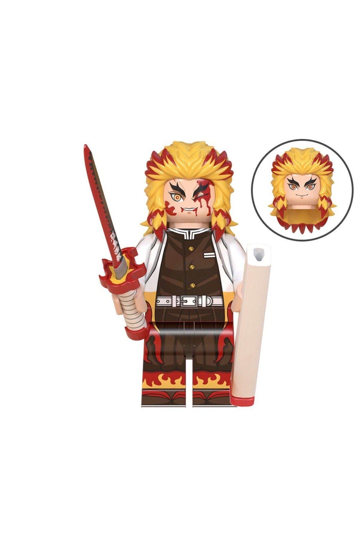 myminitoys Kyojuro Rengoku Mini Figür Demon Slayer Kimetsu No Yaiba M ...