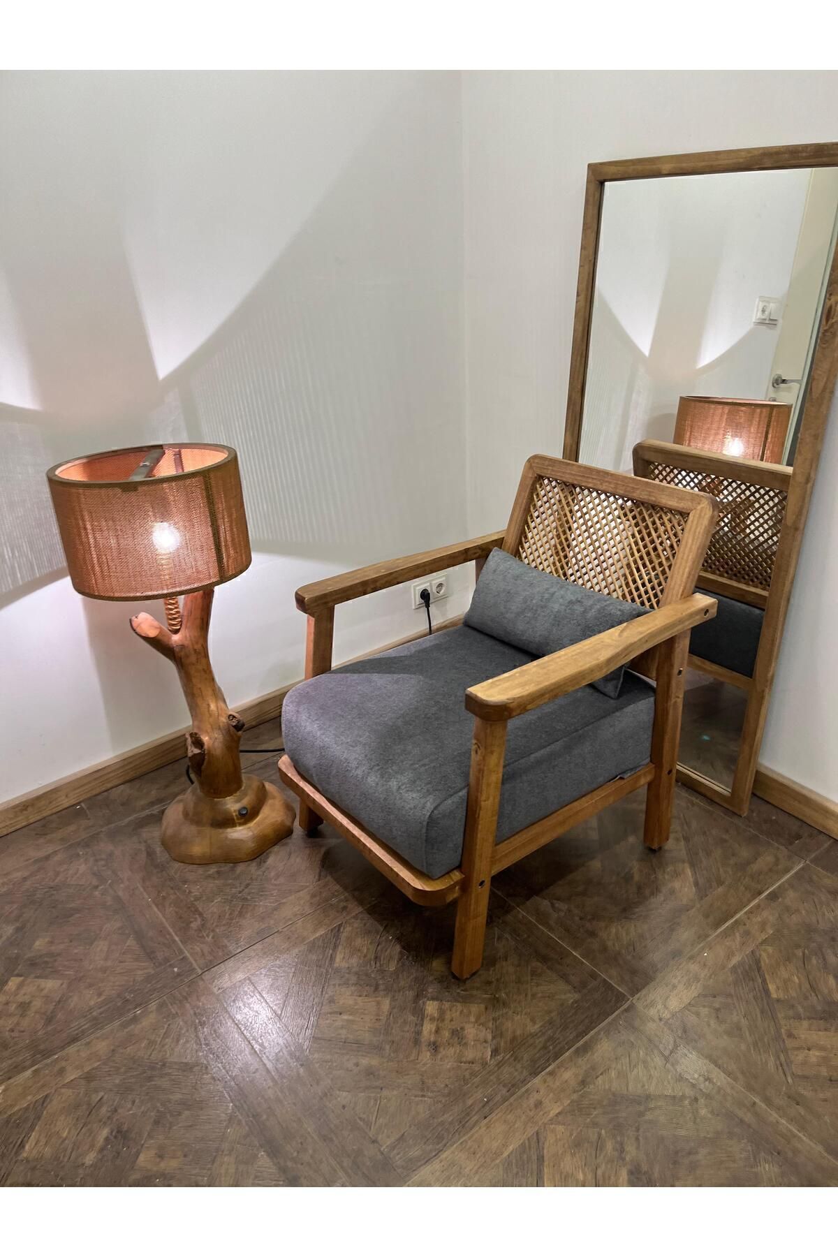 Aberteka Merlin Hazeranlı Venge Ahşap Gri Teddy Kumaş Berjer Fiyatı, Yorumları - Trendyol