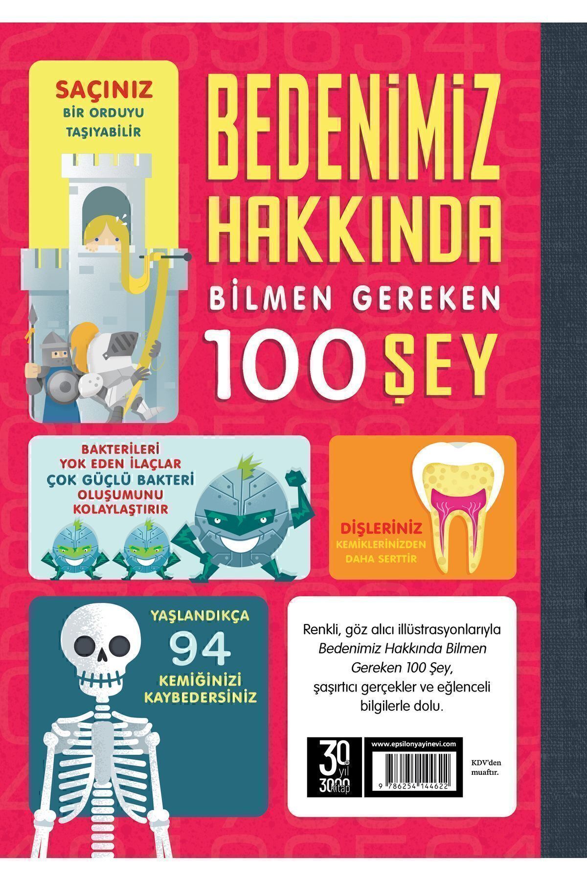 Epsilon Yayınevi Bedenimiz Hakkında Bilmen Gereken 100 Şey Alex Frith ...
