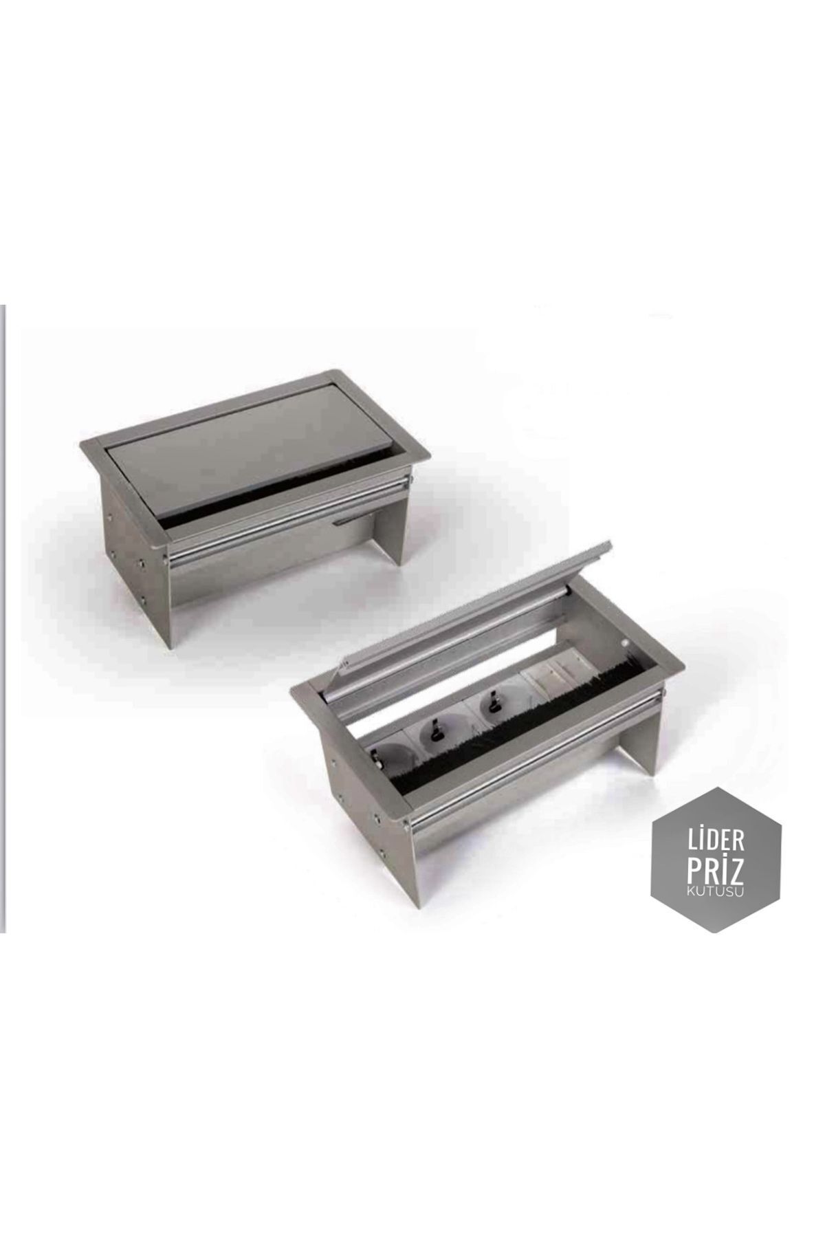 Lider Masa Üstü Priz Kutusu Bas Aç Antrasit - Fiyatı, Yorumları