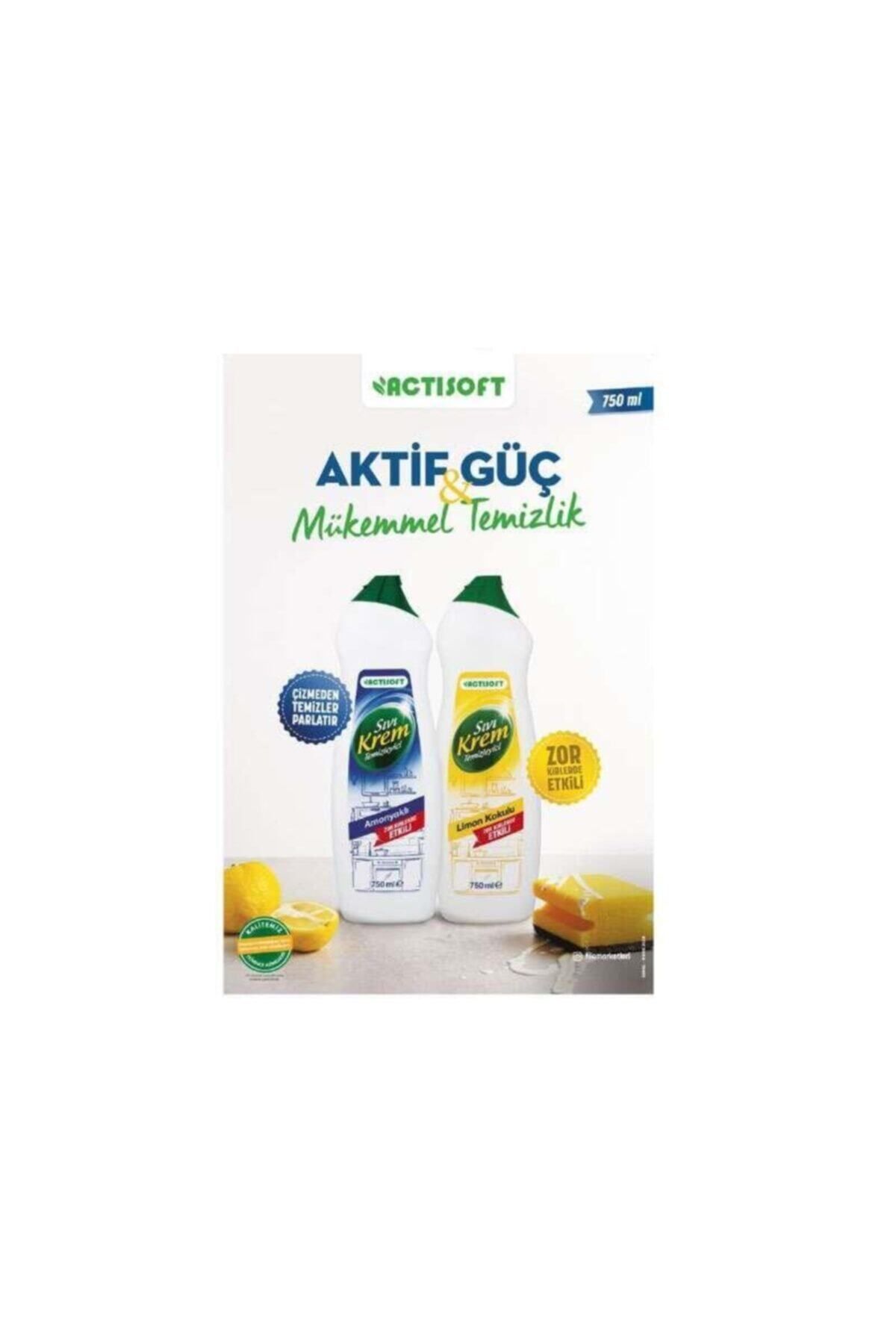 Aktisoft Actisoft Sıvı Krem Temizleyici 750 ml Limon Kokulu - Fiyatı ...