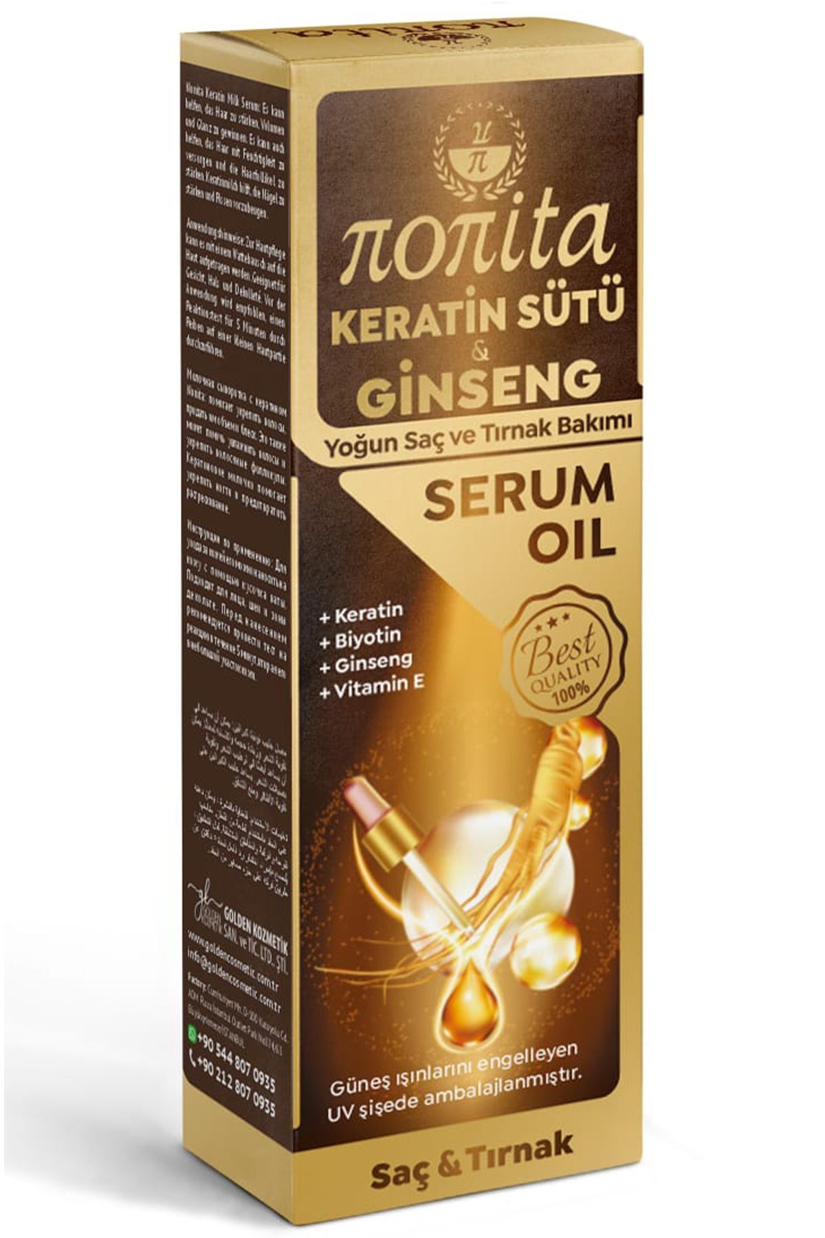 ElisaOtantik Nonita Keratin Sütü Ve Ginseng Yoğun Saç Ve Tırnak Bakımı ...