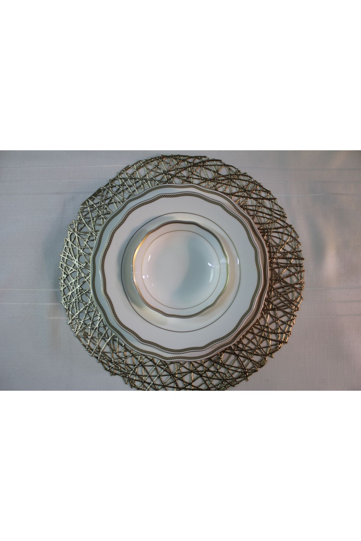 Trinice Bone China Grand Prix 90 Parça Lüks Porselen Yemek Takımı ...
