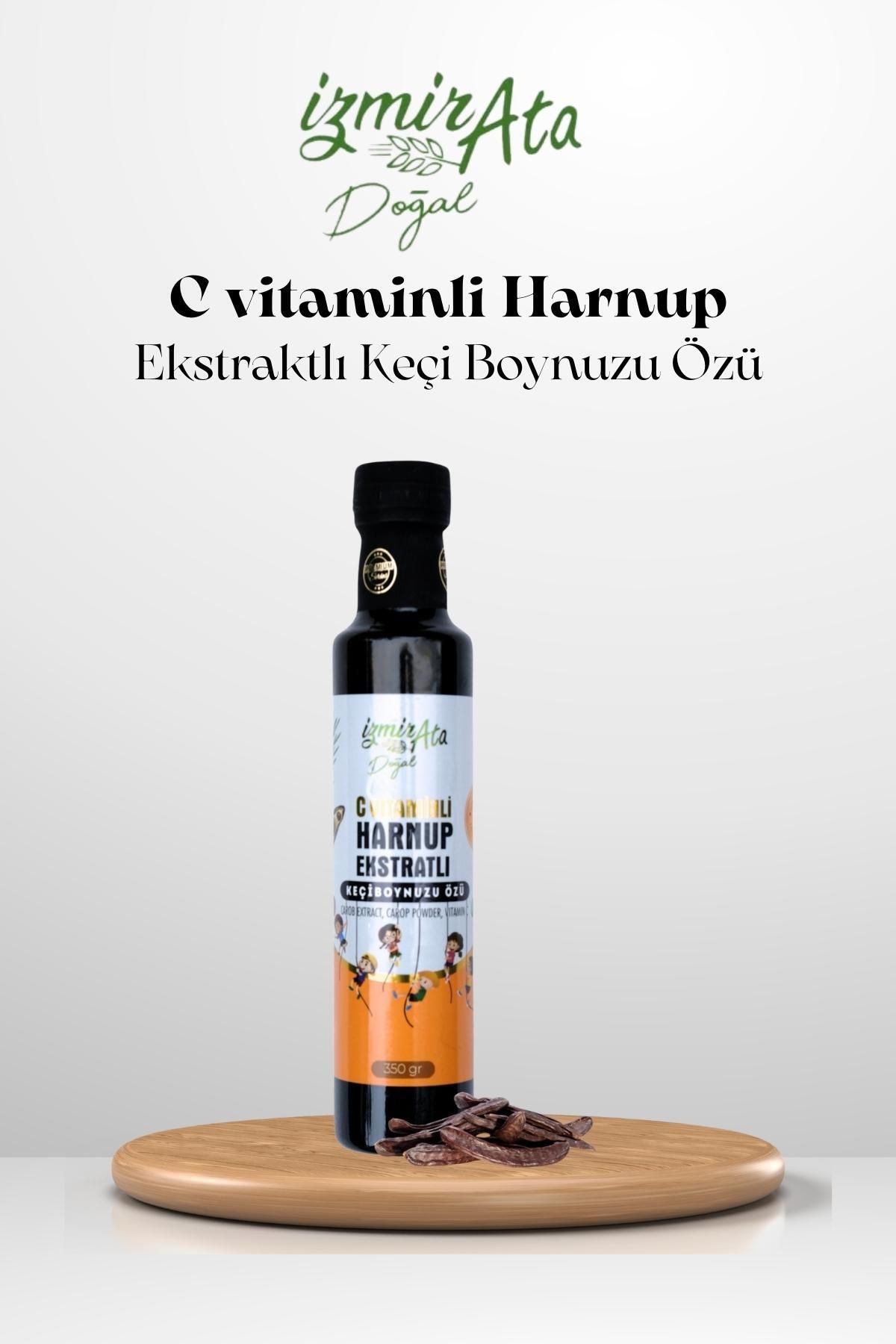 İZMİRATADOĞAL C Vitaminli Harnup Ekstraktlı Keçiboynuzu Özü-350 ml ...