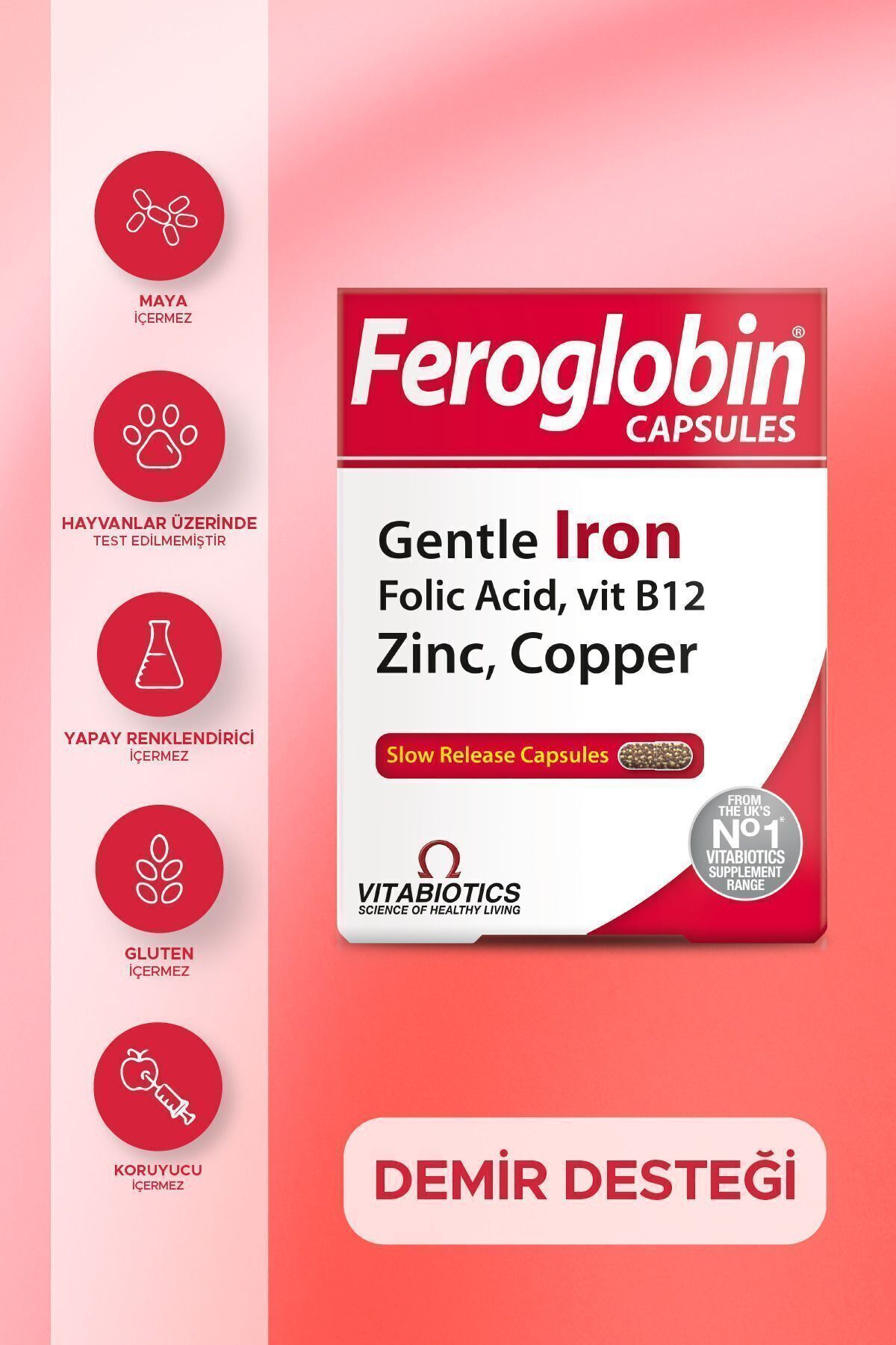 Vitabiotics Feroglobin Capsules - Fiyatı, Yorumları