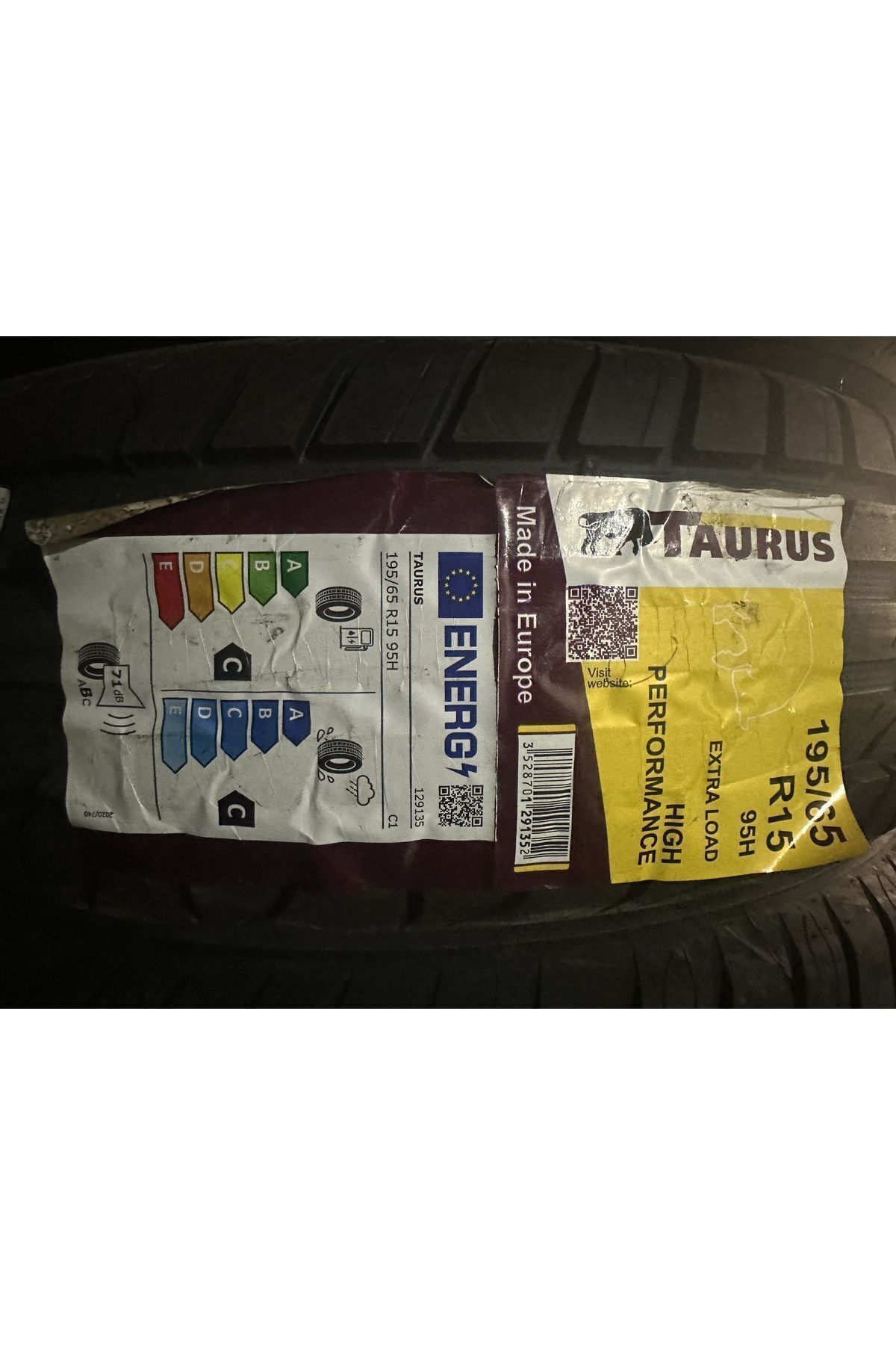 Taurus 195/65R15 95H XL High Performance TAURUS DOT 2022 Fiyatı ...