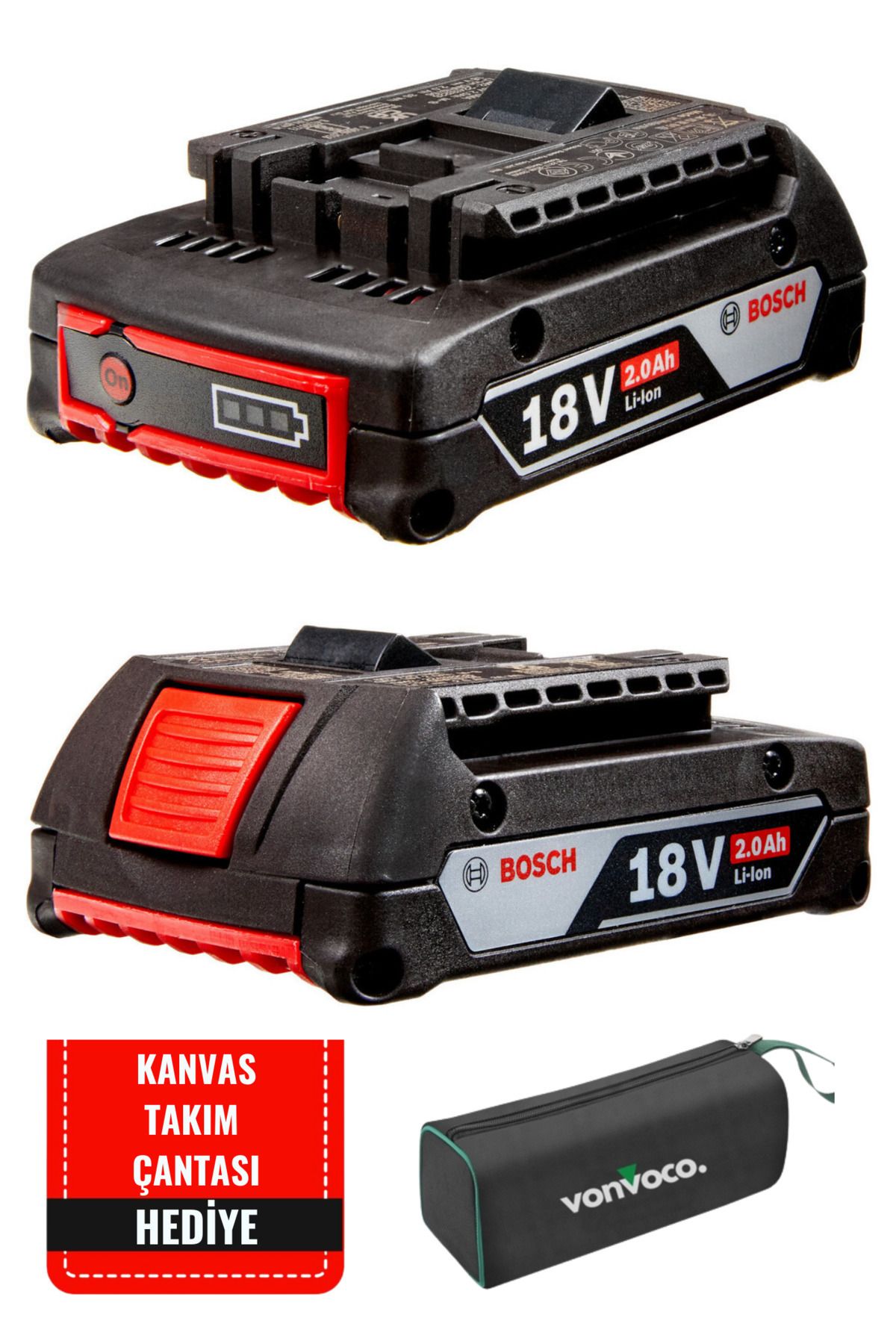 Bosch Profesyonel Gba 18 Volt 2.0 Ah Li-on Akü 2 Amper Yedek Batarya (1 ADET) - Fiyatı, Yorumları