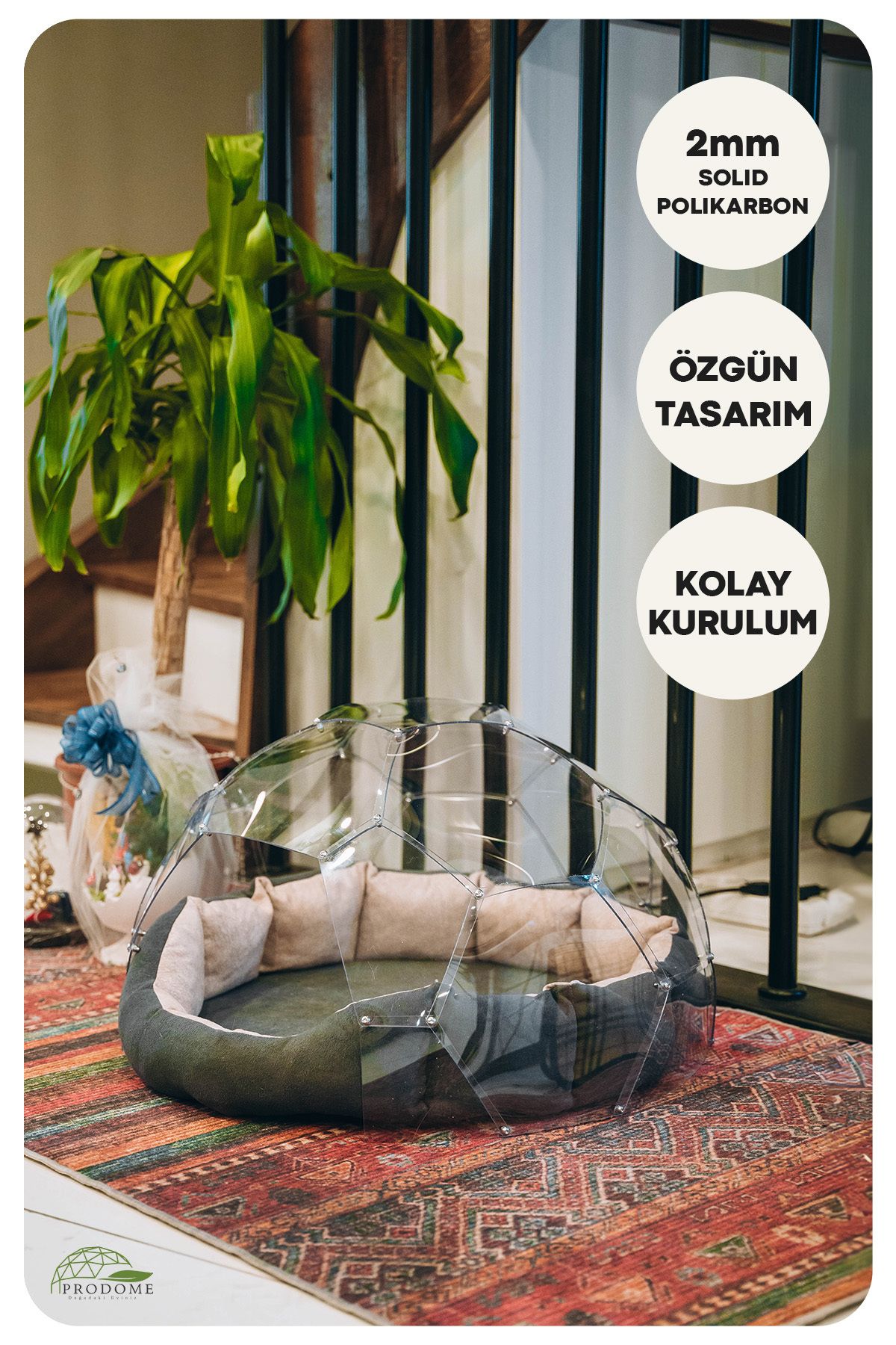 ProDome Kedi & Köpek Dome Evi - Fanus Yuva Yastıklı - Fiyatı, Yorumları