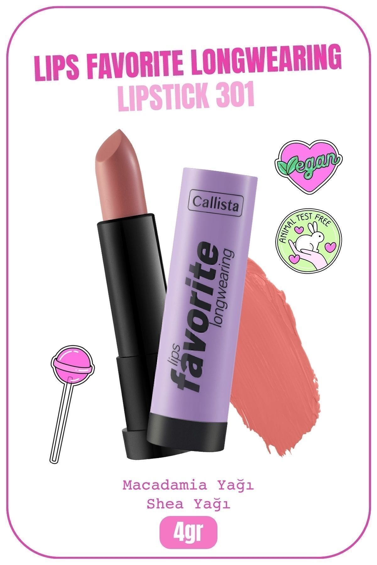 Callista Lips Favorite Longwearing Lipstick Ruj 301 Serving Looks ...