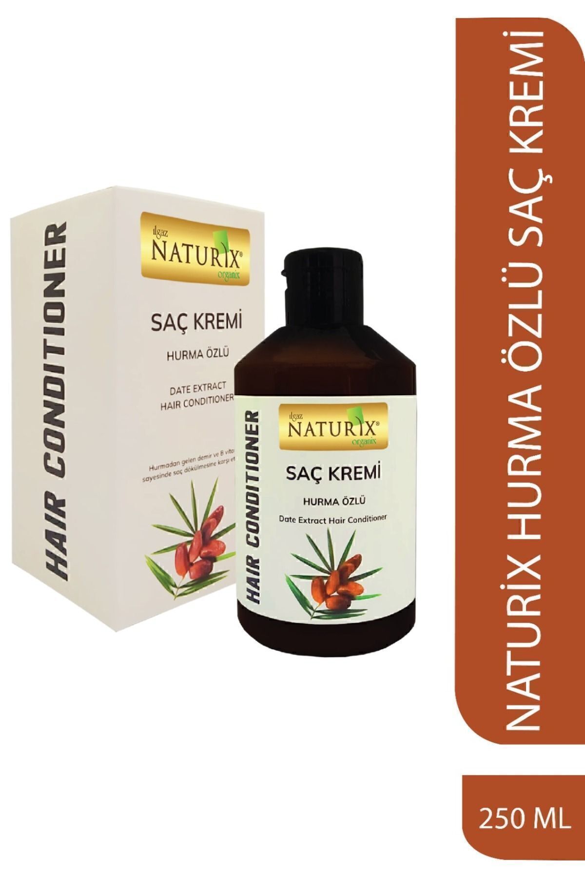 Naturix Hurma Özlü Saç Bakım Kremi 250 ml | Saç Dökülmesine Karşı ...