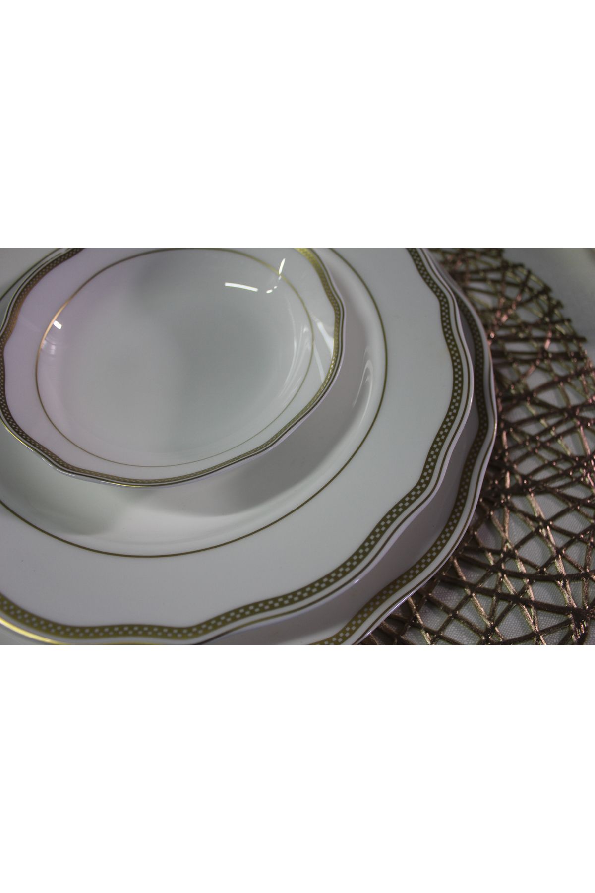 Trinice Bone China Grand Prix 90 Parça Lüks Porselen Yemek Takımı ...
