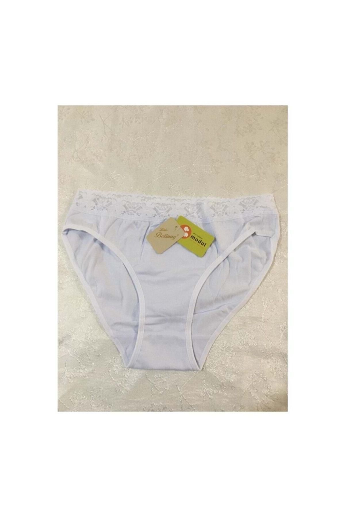 Belinay 6 Adet 04 Kadın Modal Beli Dantelli Külot Beyaz - Fiyatı, Yorumları