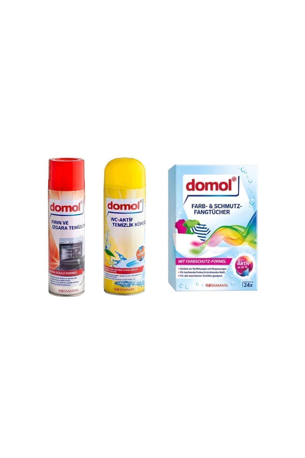 ROSSMANN DOMOL FIRIN & IZGARA TEMIZLEYICI 500ML+DOMOL TUV.TEM. KOPUK ...