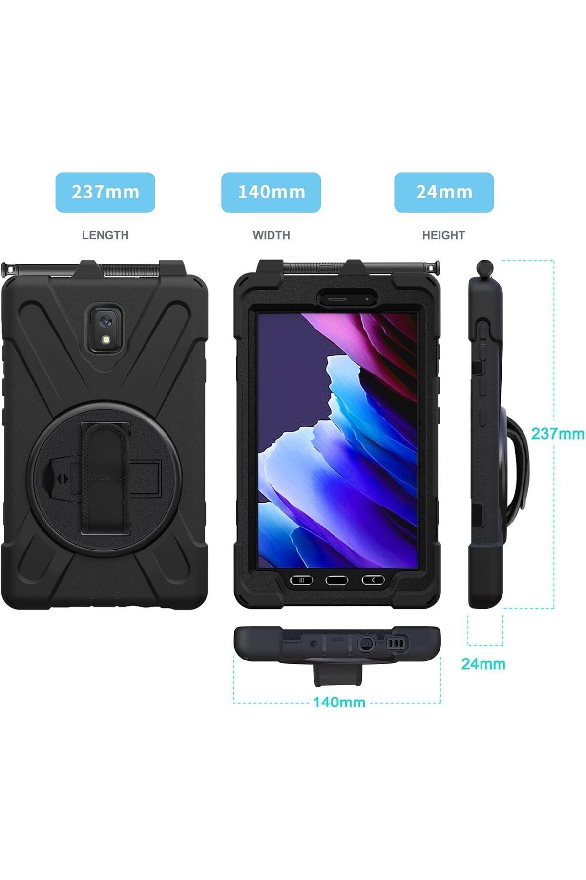 Fogy Samsung Galaxy Tab Active 5 SM-X306 Case Ergonomik Tasarım Ve ...