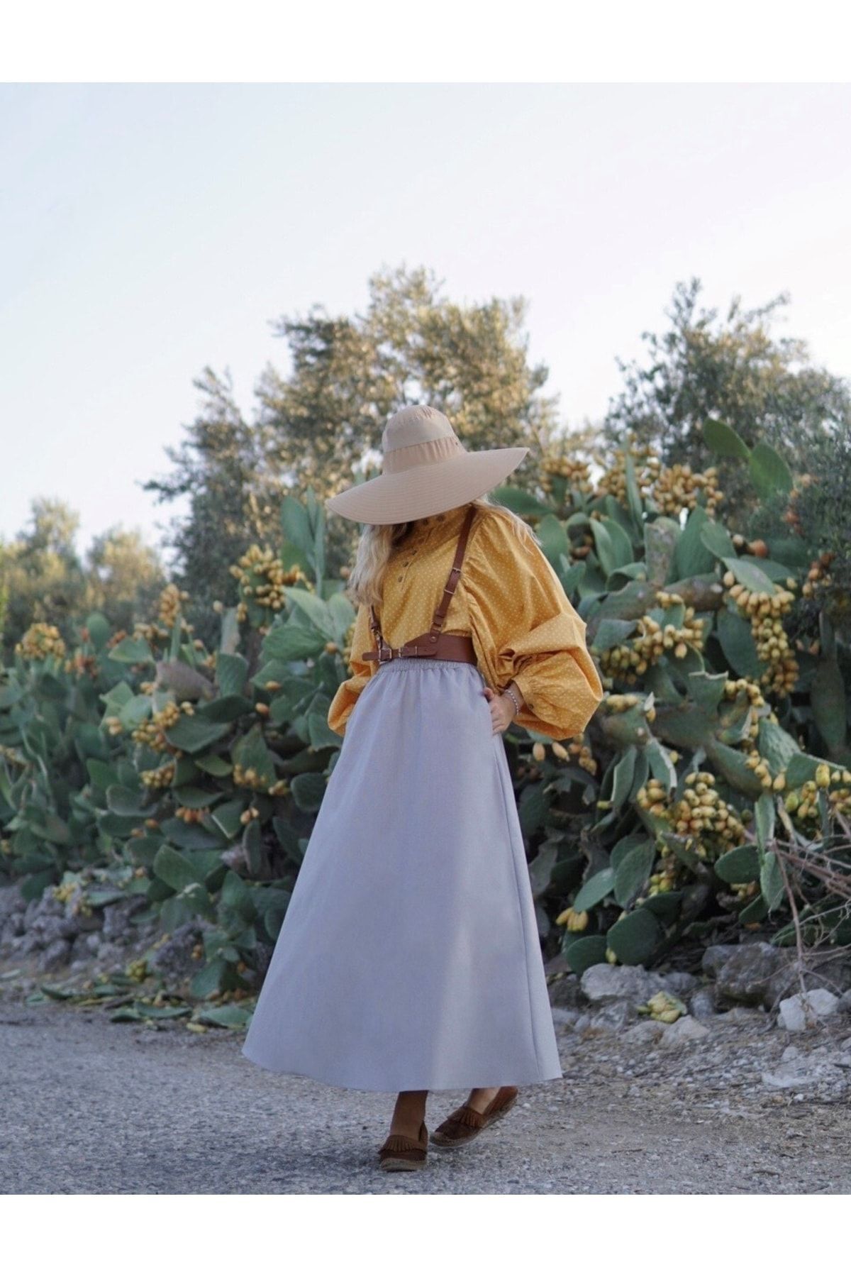 Launes Cepli Açık Gri Modest Etek Fiyatı, Yorumları - Trendyol