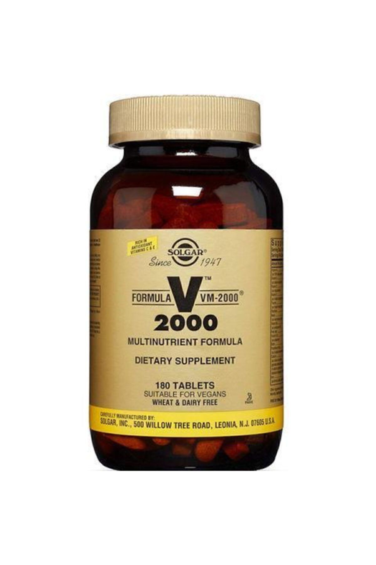 Solgar Vm 2000 Multivitamin 180 TabletFiyatı, Yorumları - Trendyol