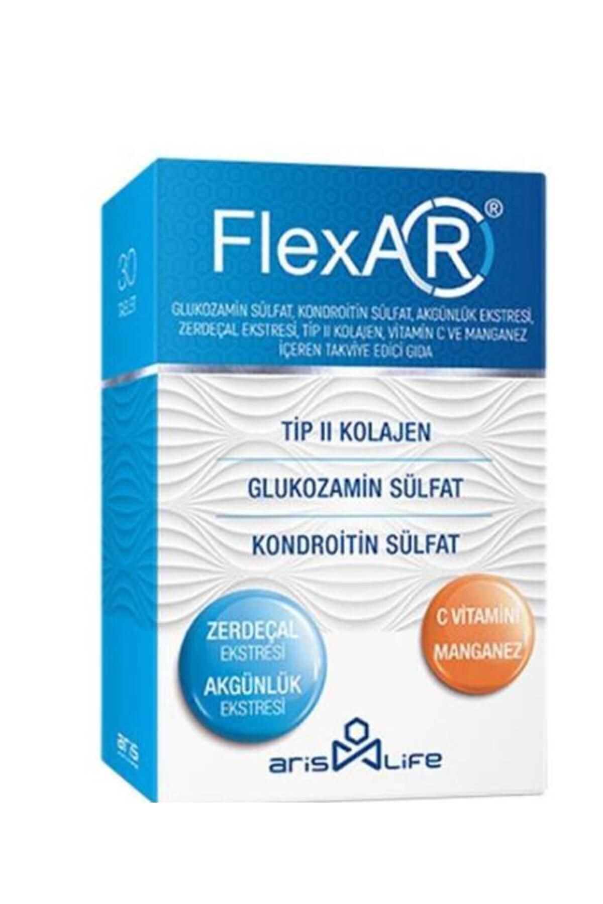 Arwell FlexAR Tip 2 Kolajen C Vitamini - Manganez Takviye Edici Gıda 30 Tablet - Fiyatı, Yorumları