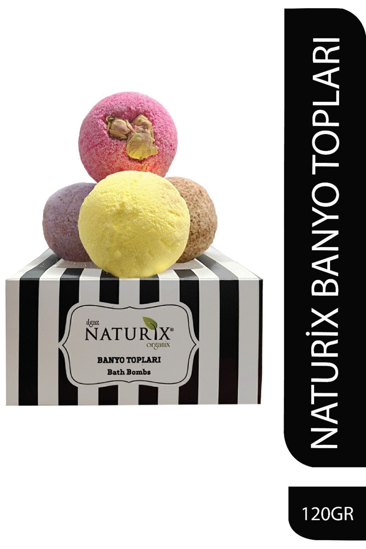 Naturix Banyo Topu Manikür Boy 4'lü Banyo Nem Bombası Küvet Ve Jakuzi ...