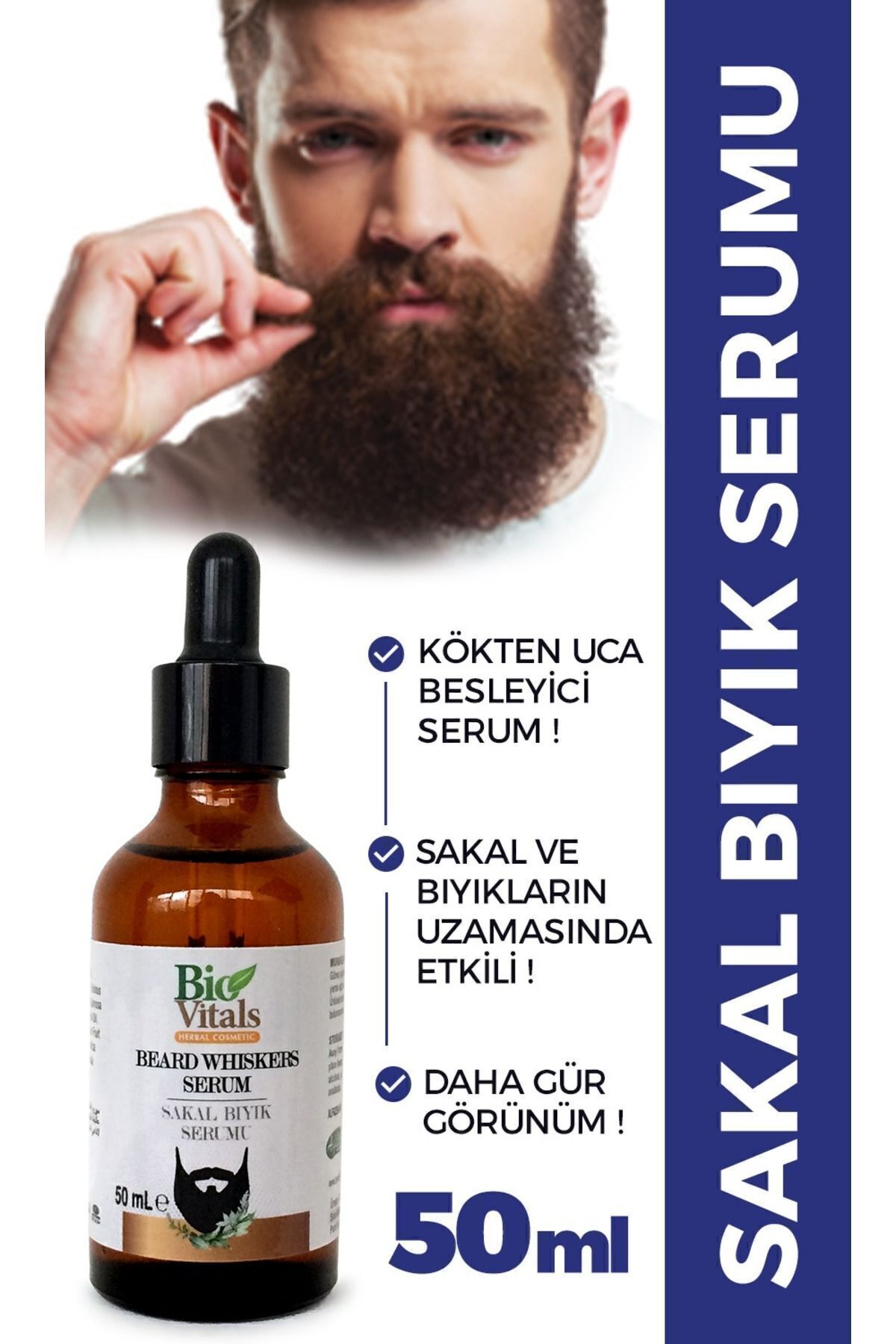 Bio Vitals Sakal Ve Bıyık Serum 50 ml - Fiyatı, Yorumları