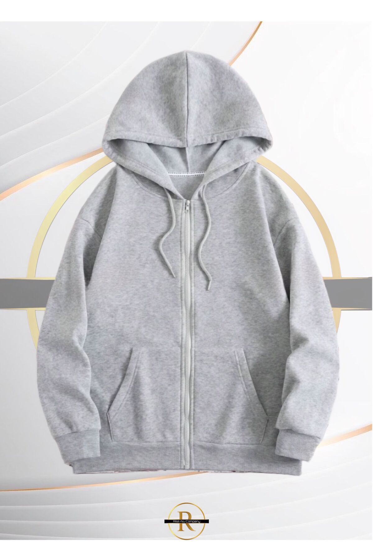 Risil-Nu Company Yeni Sezon Pamuklu İçi Şardonlu Kapüşonlu Cepli Sweat ...