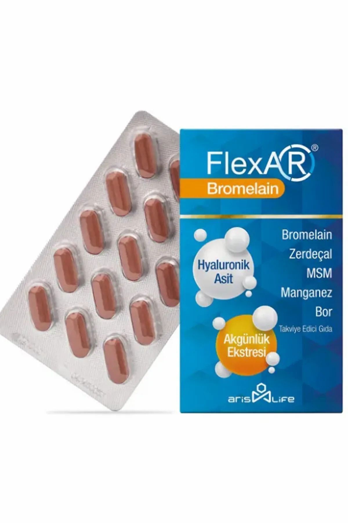 aris life Flexar Bromelain 30 Tablet - Fiyatı, Yorumları