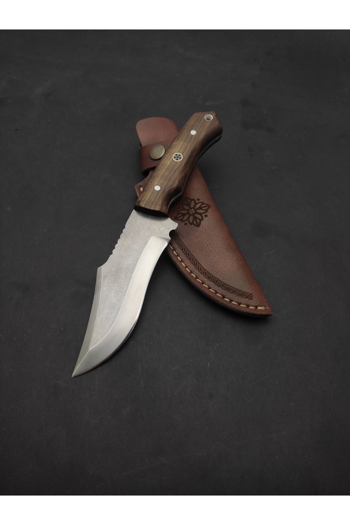 ALPHAS Kamp Outdoor Epoksi Bıçağı El Yapımı Paslanmaz Çelik Kılıflı ...