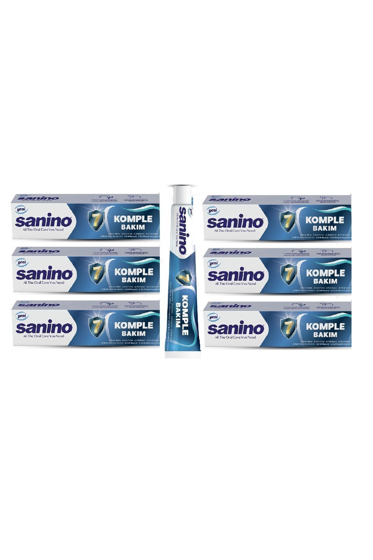 Sanino Komple Bakım Sanino Diş Macunu 6 Adet 75 Ml - Günlük Koruma ...