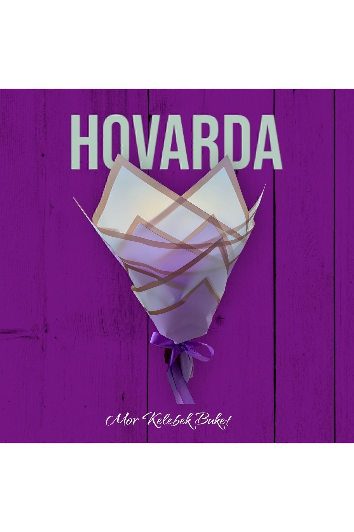 HOVARDA Led Işıklı Mor Kelebek Buketi Sevgiliye Hediye Doğum Anneler ...