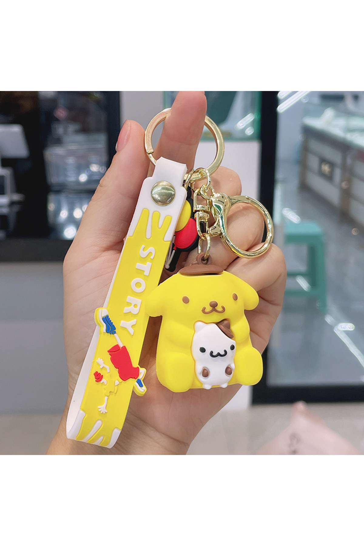 Köstebek Sarı Anime Fantasy Magic Pompompurin Silikon Anahtarlık Fiyatı ...