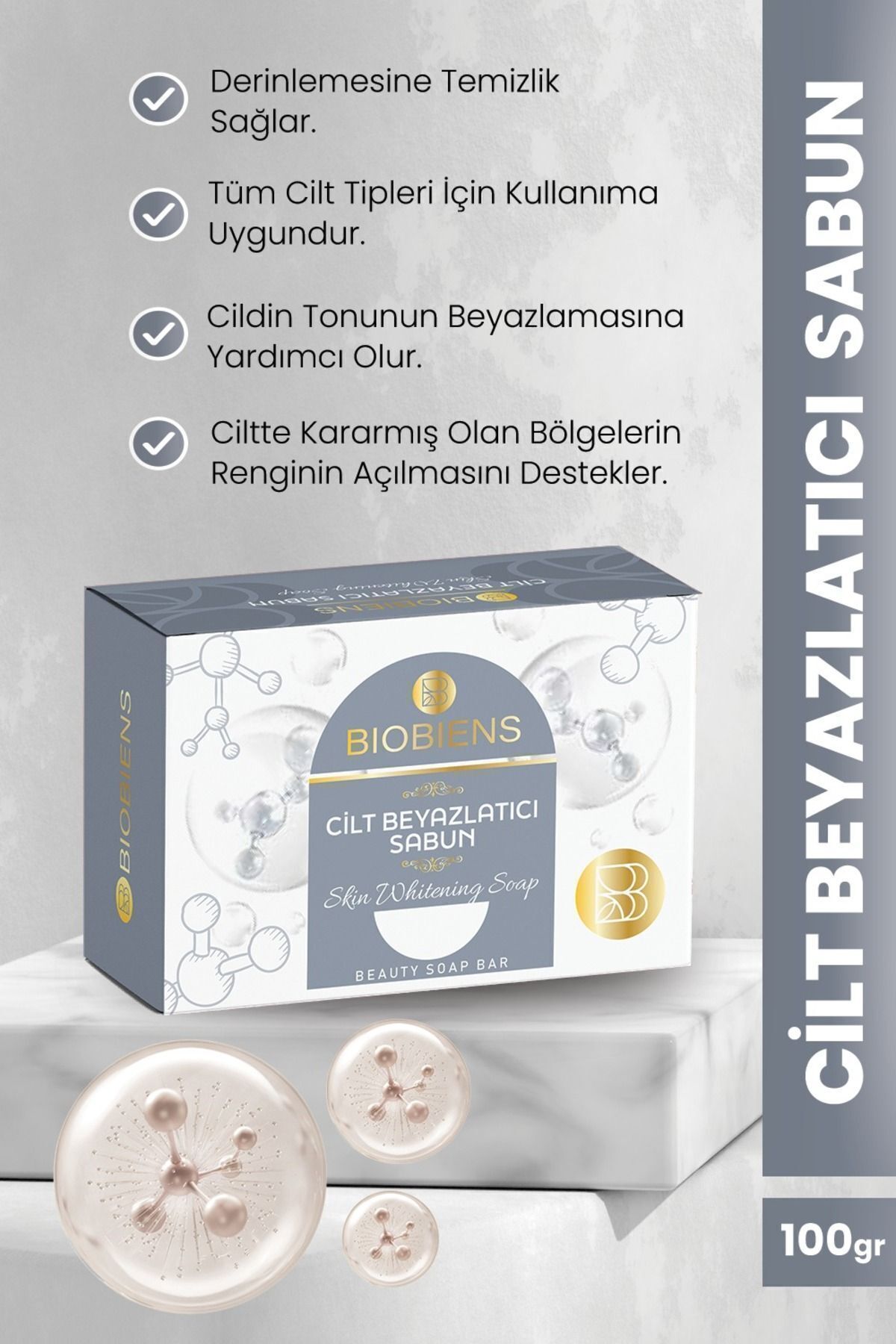 Biobiens Cilt Beyazlatıcı Sabunu 100gr Fiyatı, Yorumları - Trendyol