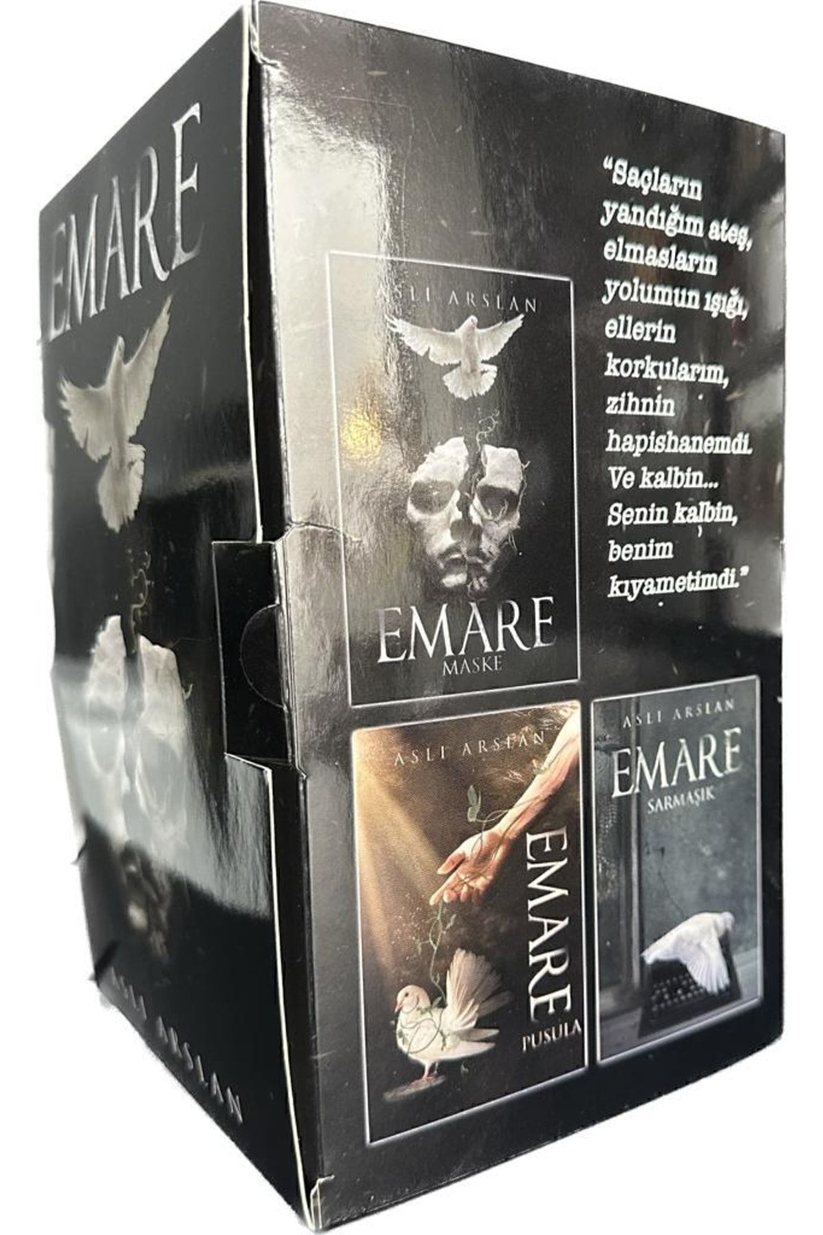 İndigo Kitap Emare Serisi 3 Kitap Kutulu Set (CİLTLİ) Poster Hediyeli ...