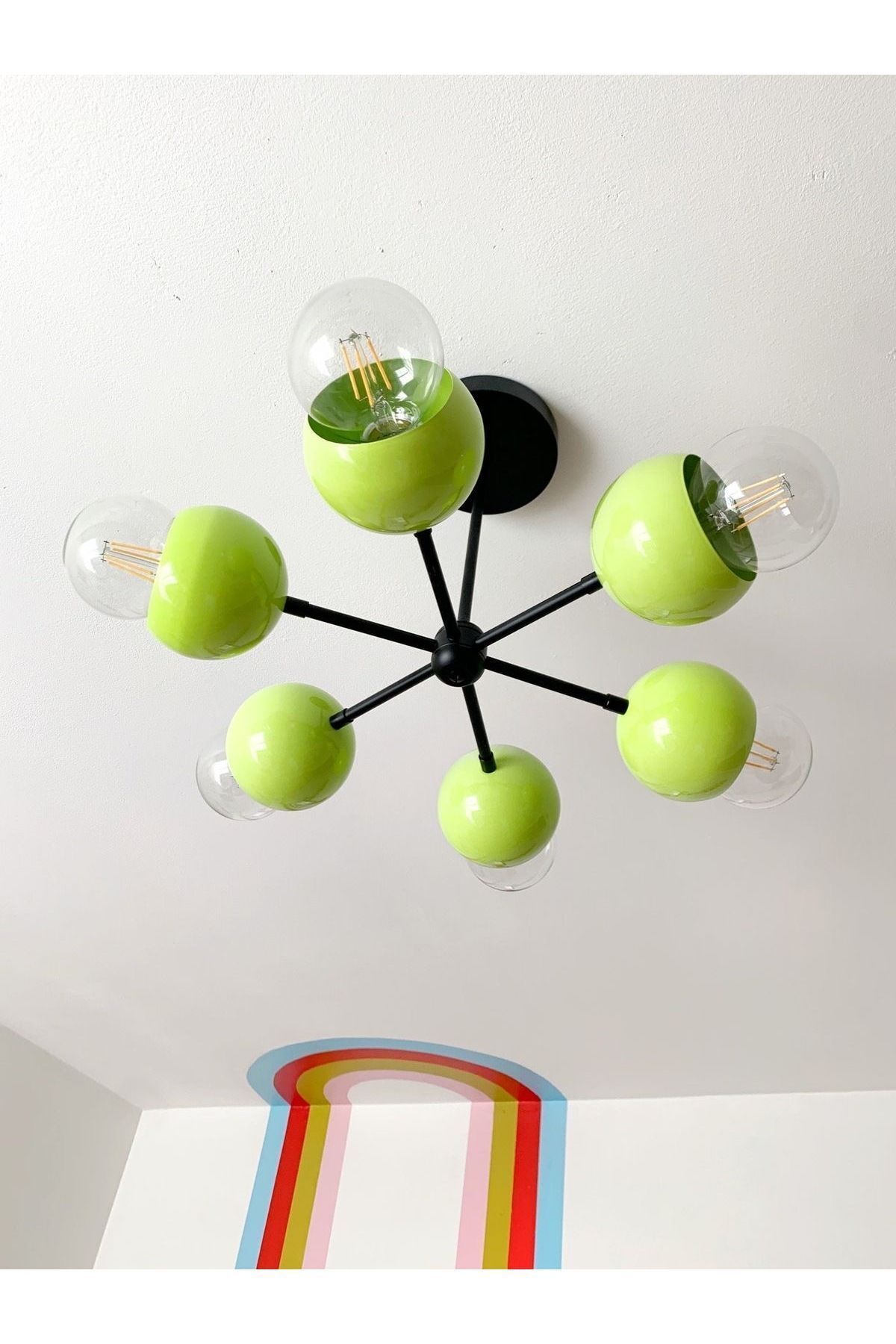 VİSENTE HOME Renkli Avize 6 Kollu - Fiyatı, Yorumları