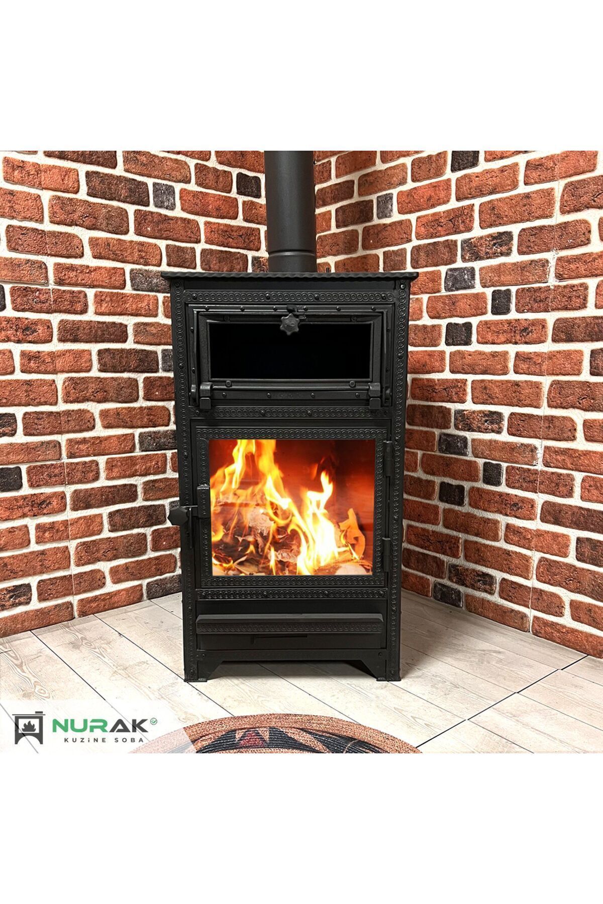 Nurak Kuzine Soba 3 Camlı Lüks ŞömineFiyatı, Yorumları - Trendyol