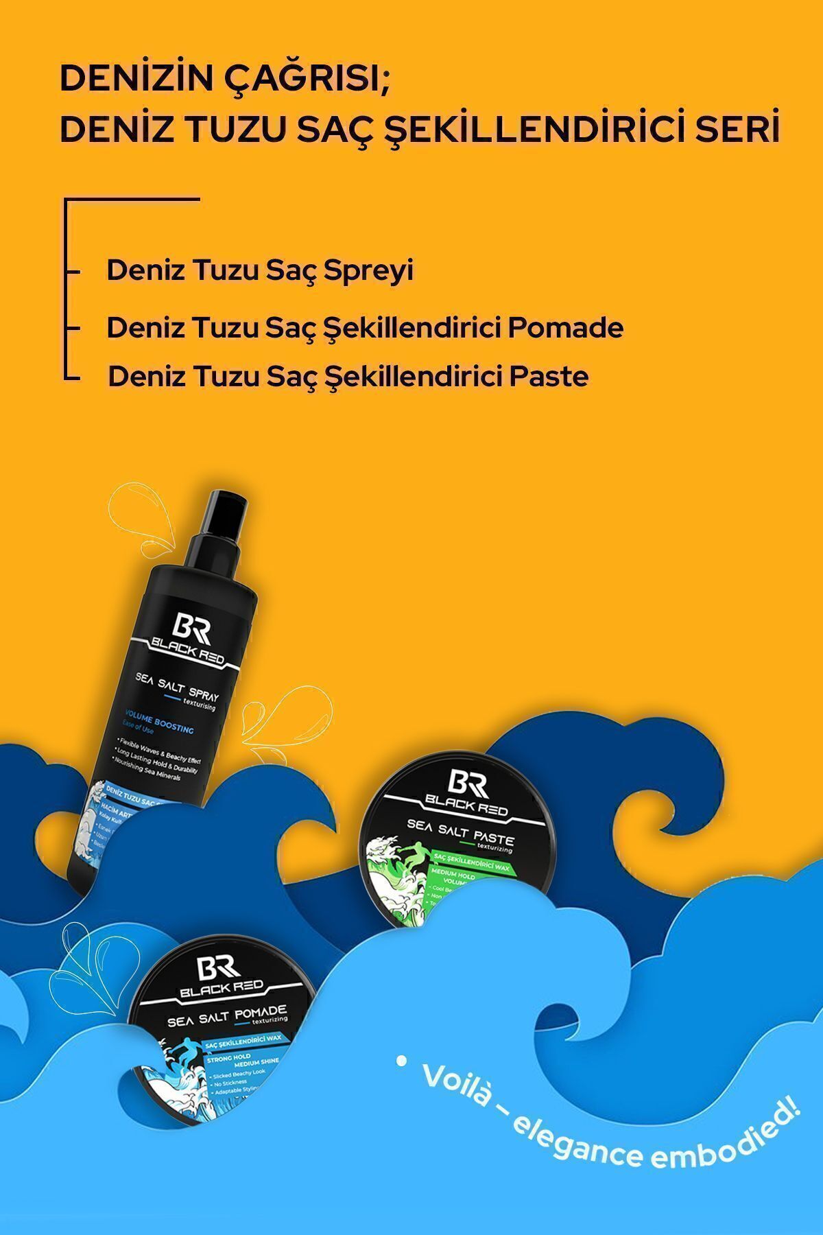 Black Red Saç Deniz Tuzu Spreyi - Sea Salt Spray Orta Tutuşlu ...