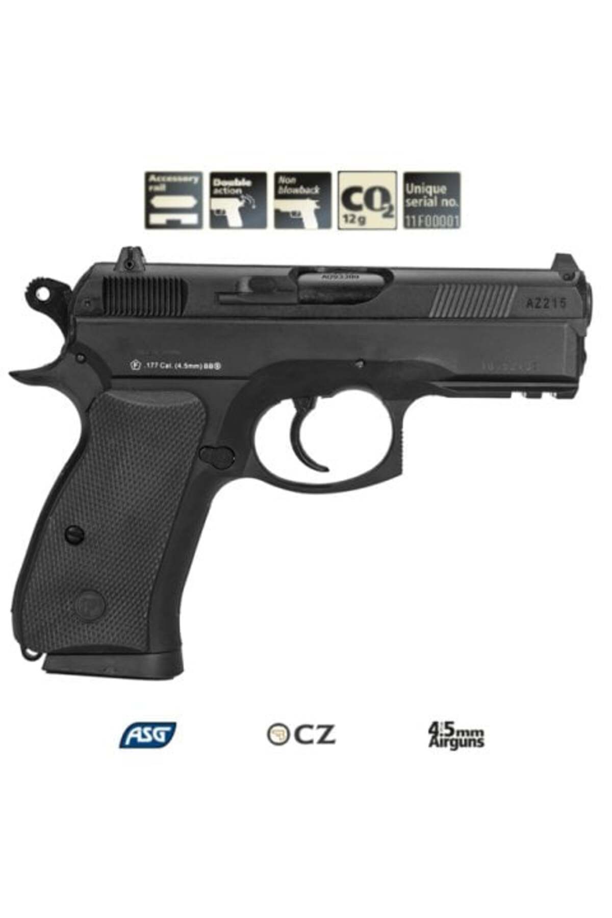 ASG Cz75 D Compact Siyah Havalı Tabanca - Fiyatı, Yorumları