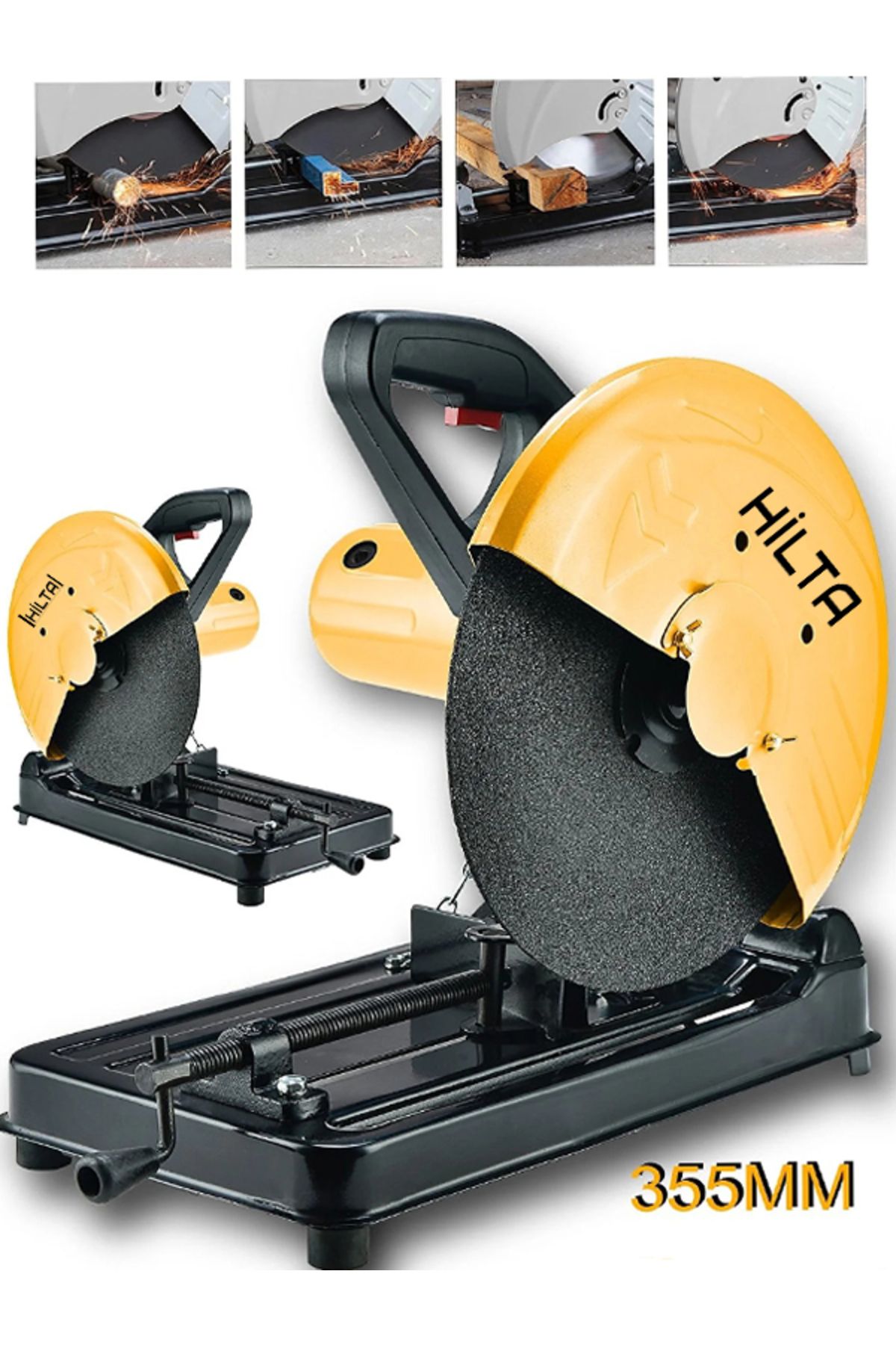 Hilta Power Alman 9800W Çelik Dişli Şanzuman Bakır Sargılı 355mm Profil ...