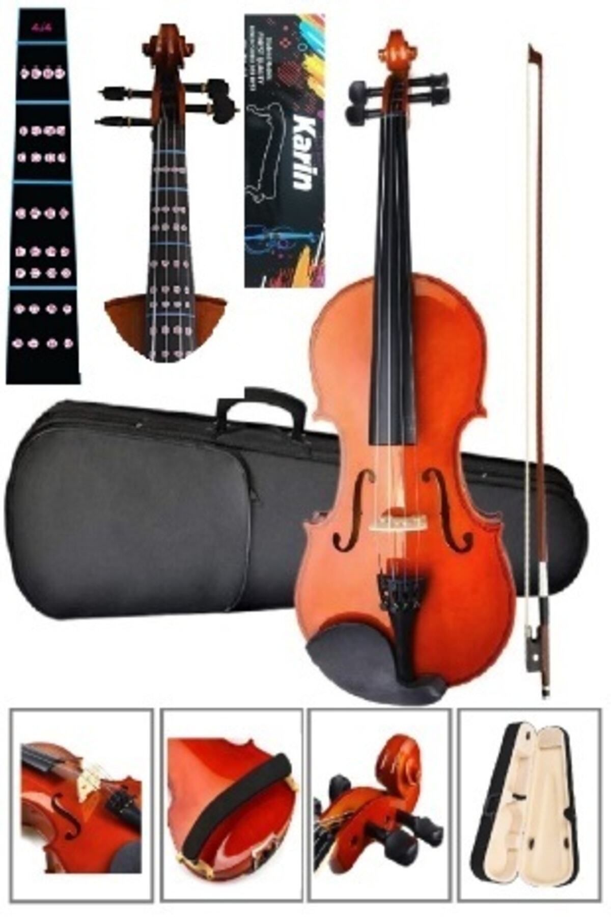 müzikhane 4/4 Tam Boy Keman -sticker-keman Yastığı-kutu-yay-reçine ...