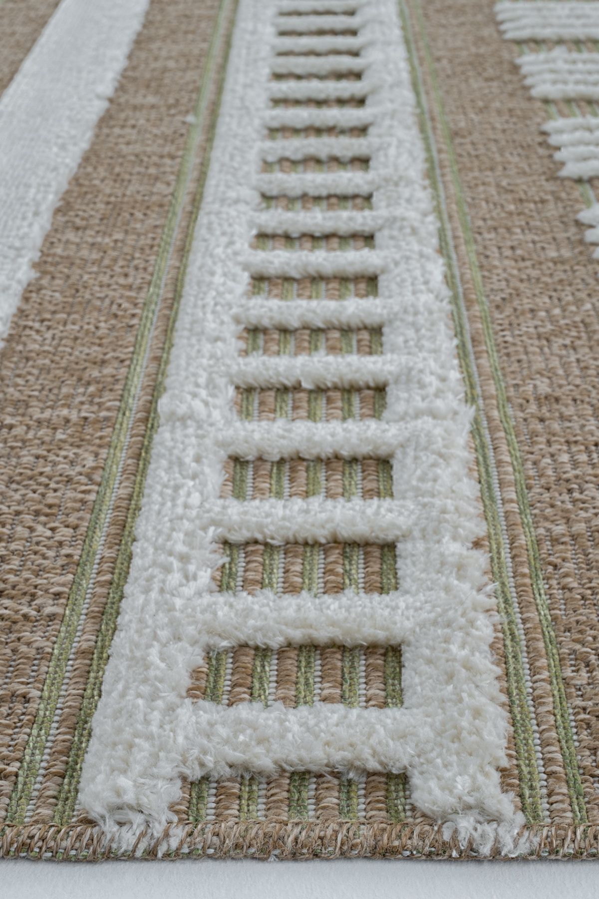 Cool Halı Safari 676 Yeşil İskandinav Halı Yolluk Dekoratif Etnik Halı ...
