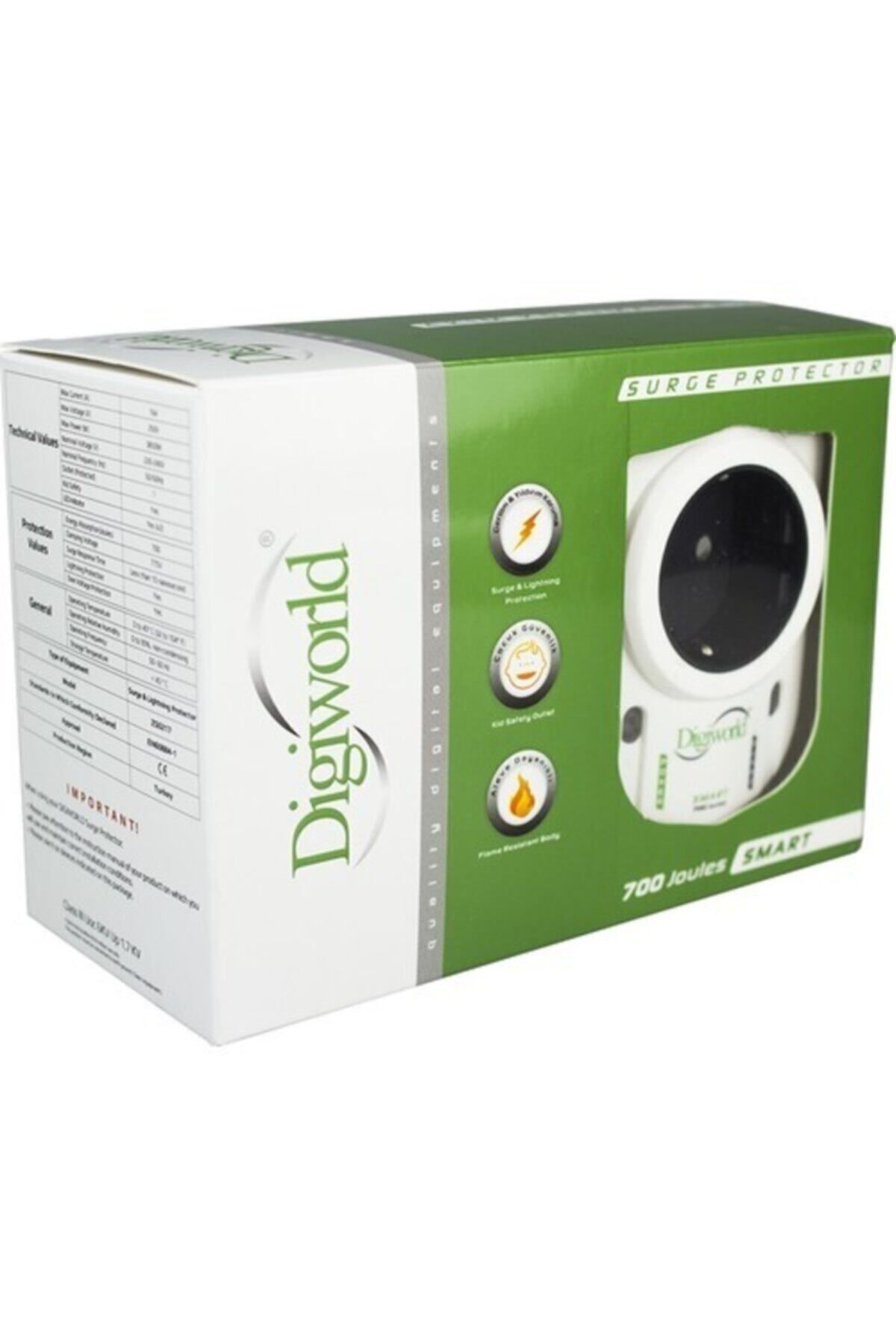 DİGİWORLD Smart Akım Korumalı Priz Tekli 250v - Fiyatı, Yorumları