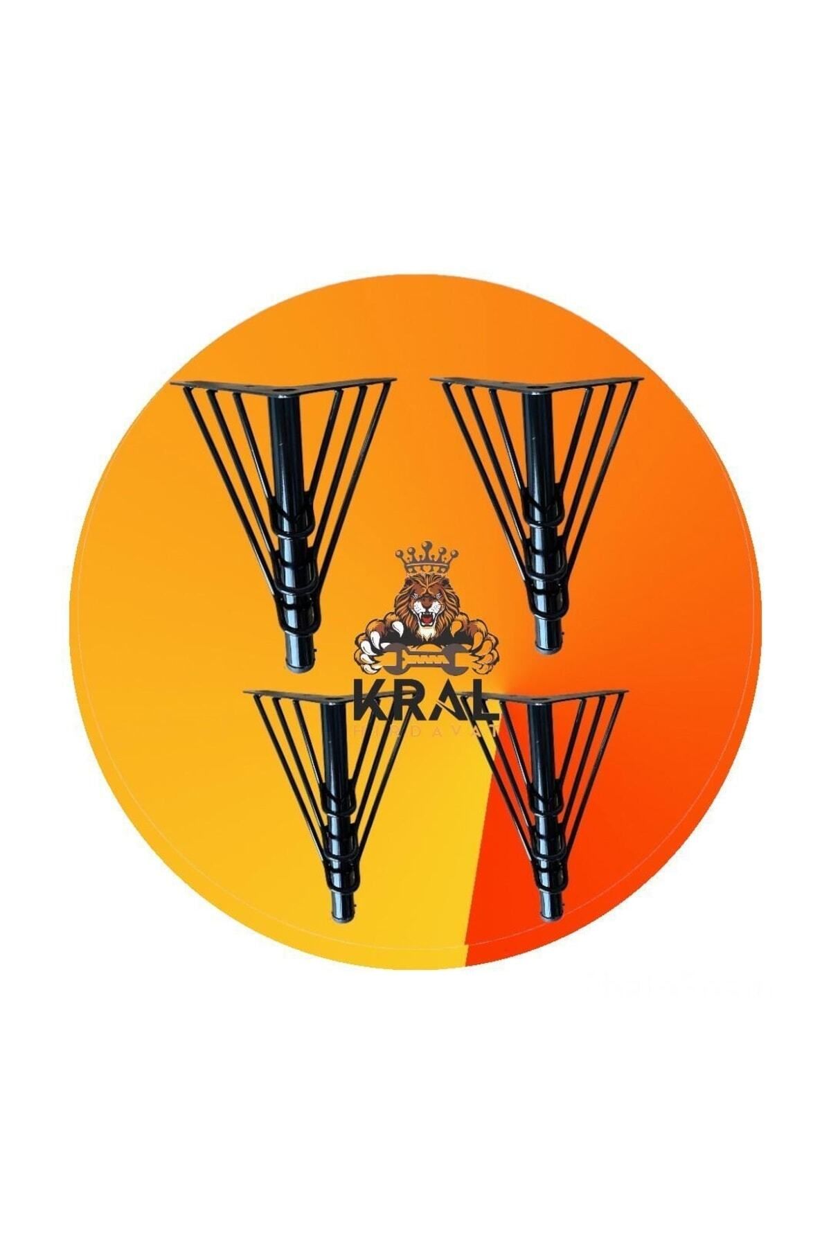 KRAL HIRDAVAT Koltuk, Kanepe, Baza, Mobilya Ayağı Demir 18cm Siyah Telli “bir Adet Fiyatıdır ...