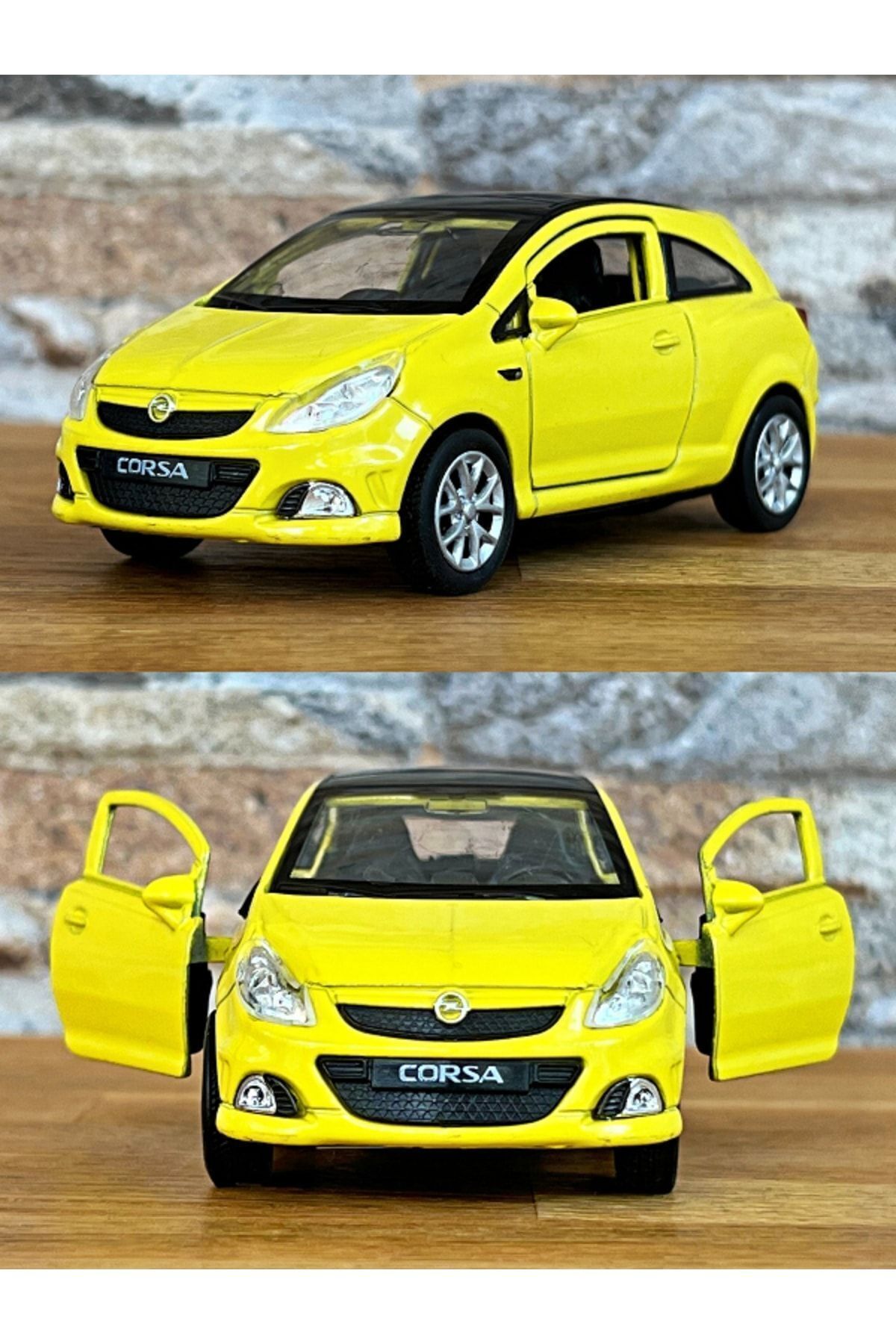 TOYFEST Opel Corsa OPC Çek Bırak Die - Cast Metal Model Araba - Sarı 11 ...