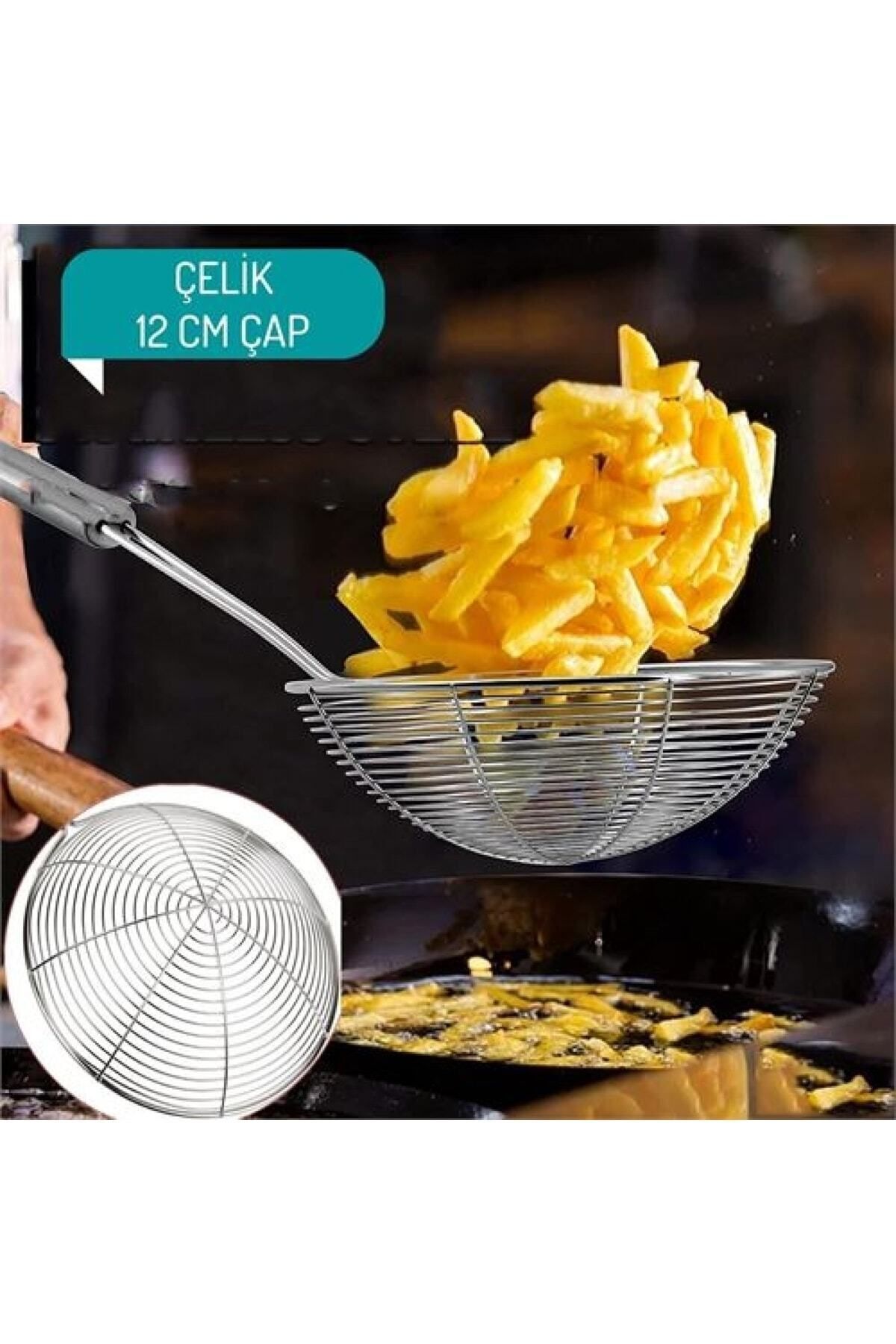 Genel Markalar Acy Global Brock 12 Cm Çap Çelik Kızartma Kevgiri ...