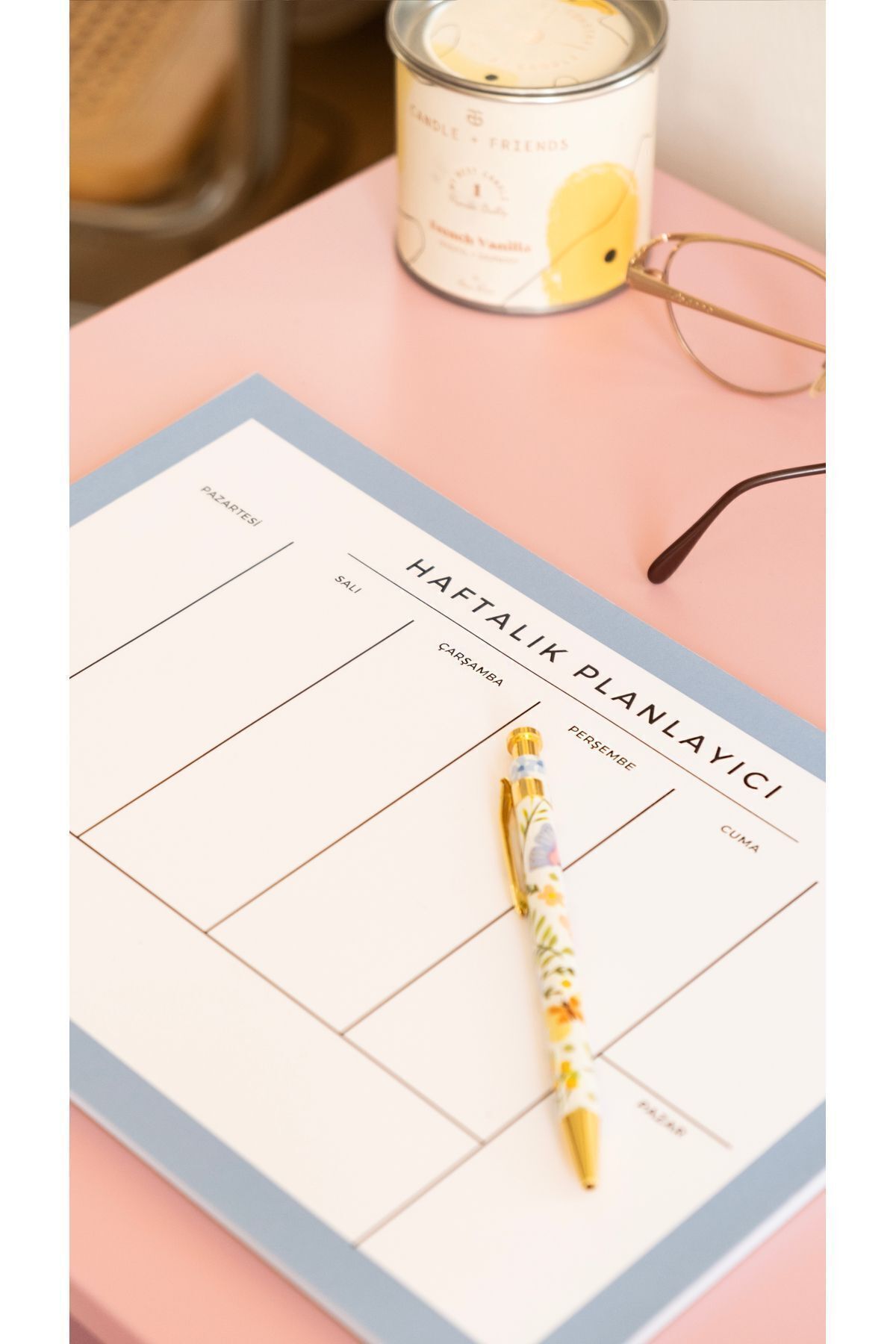 Chi-Chi Papers Büyük Boy Haftalık Masaüstü Planlayıcı - Mavi Fiyatı ...