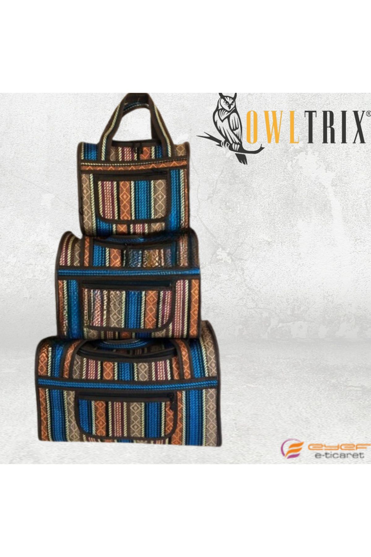 owltrix Otantik 3'lü Çanta ve Bavul Seti - Fiyatı, Yorumları