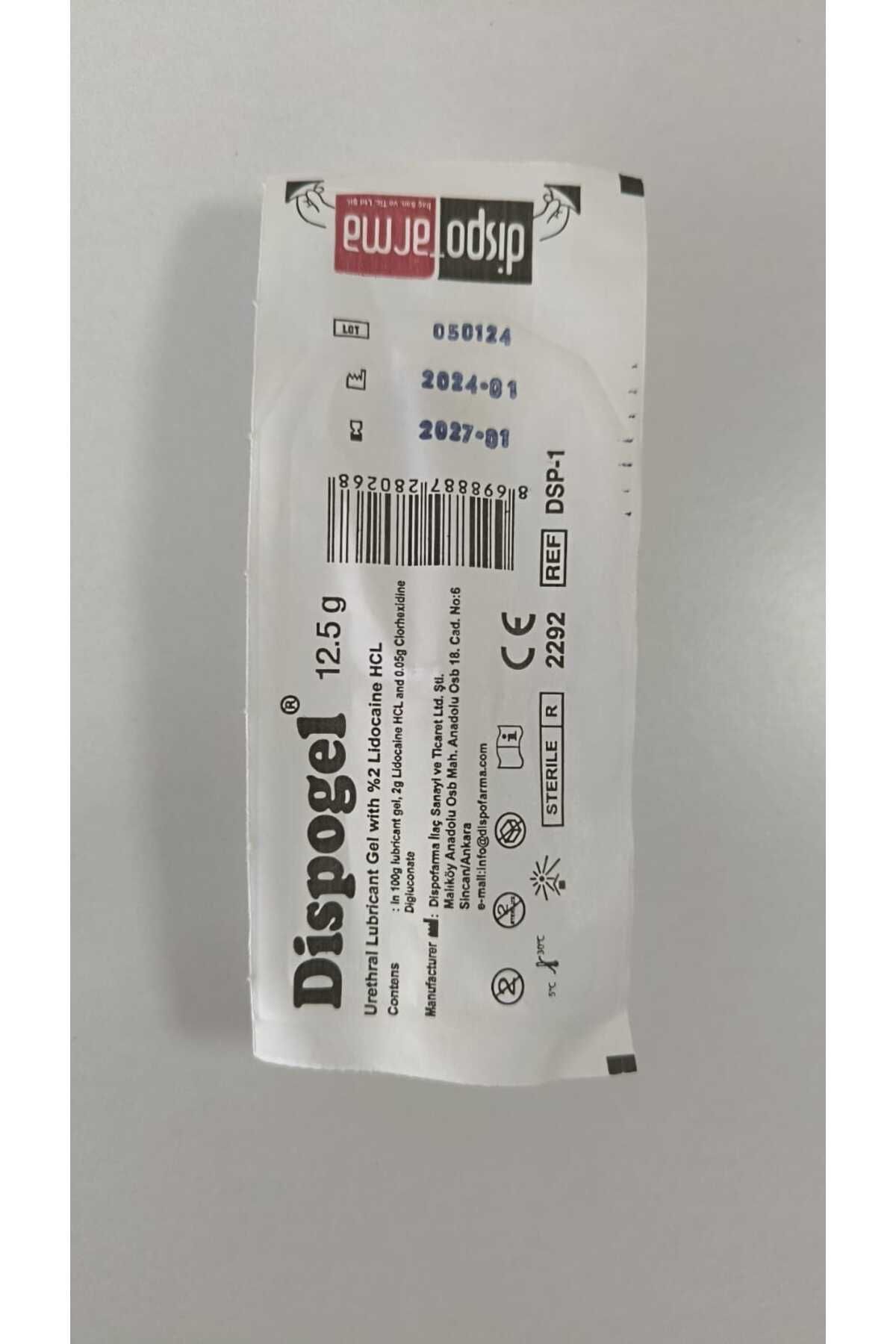 Dispogel Steril Kaydırıcı Jel 12.5 gr - Fiyatı, Yorumları