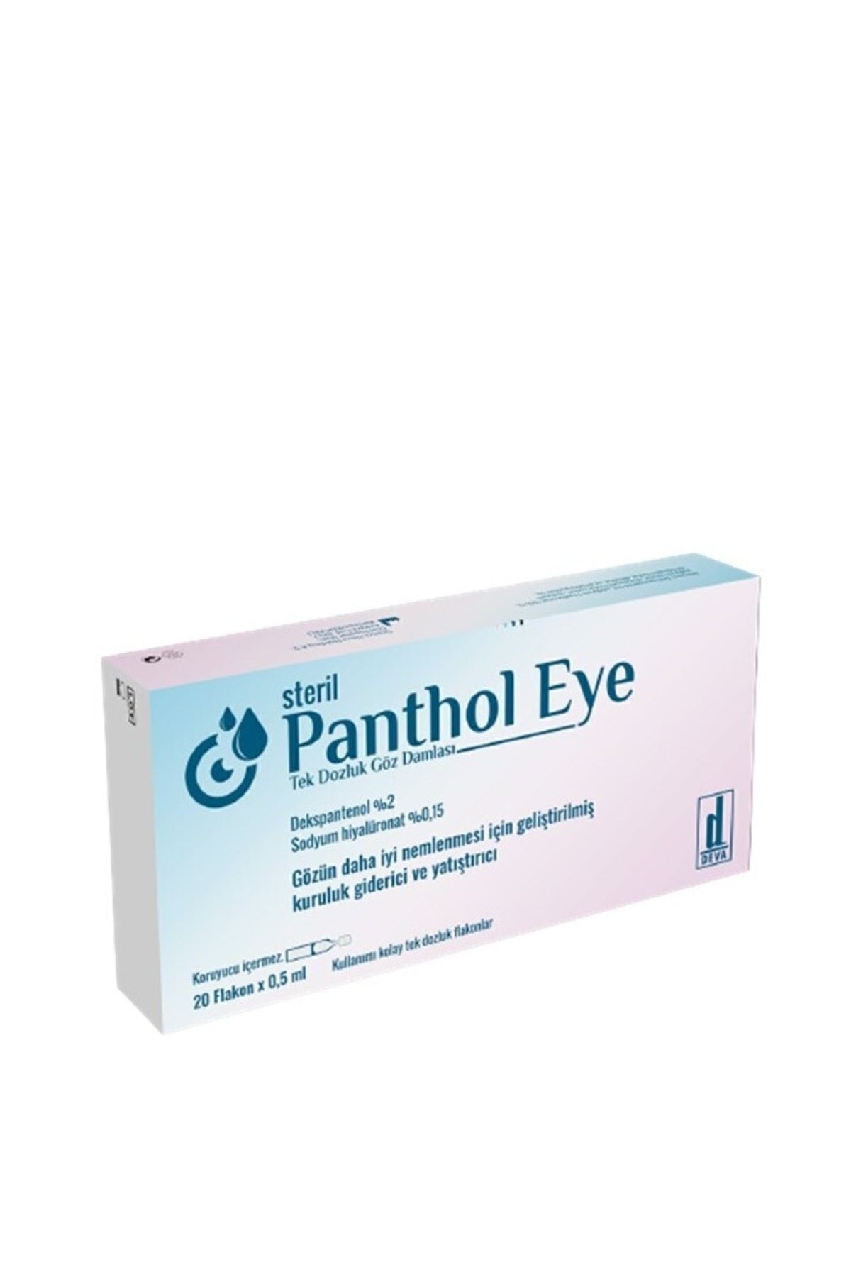 Deva Panthol Eye Göz Yaşı Damlası ( Suni Gözyaşı ) 0,5 Ml X 20 Flakon ...