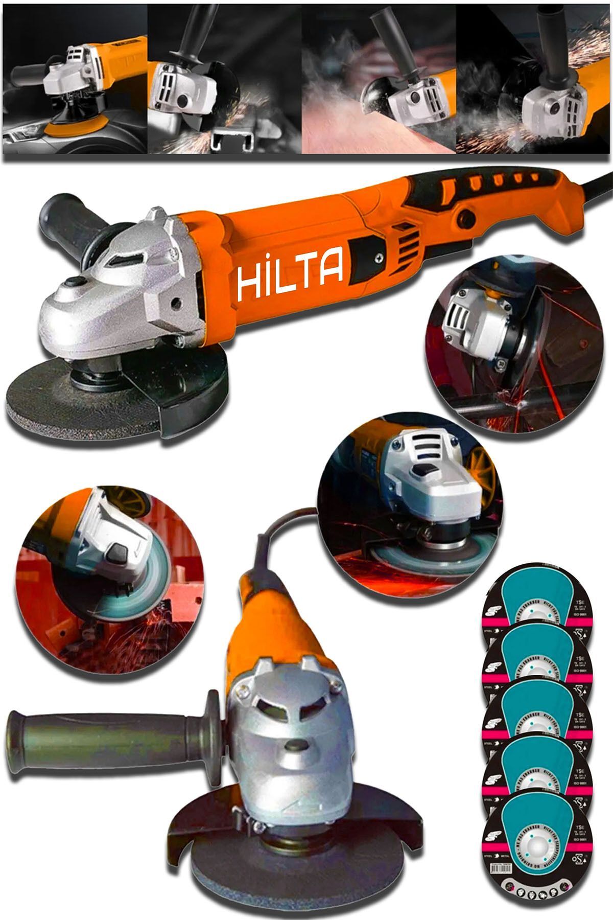 Hilta Power Alman 9500 Watt Bakır Sargılı Motor 115Mm Spiral Avuç Içi ...