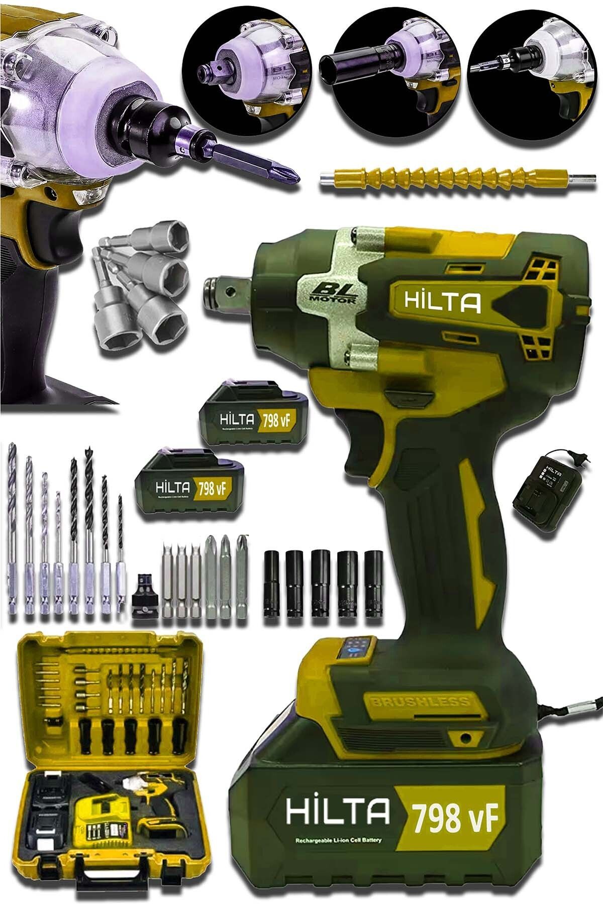 Hilta Power Alman 798 Vf 30 Ah Çift Akülü Şarjlı Torklu Somun Sıkma ...