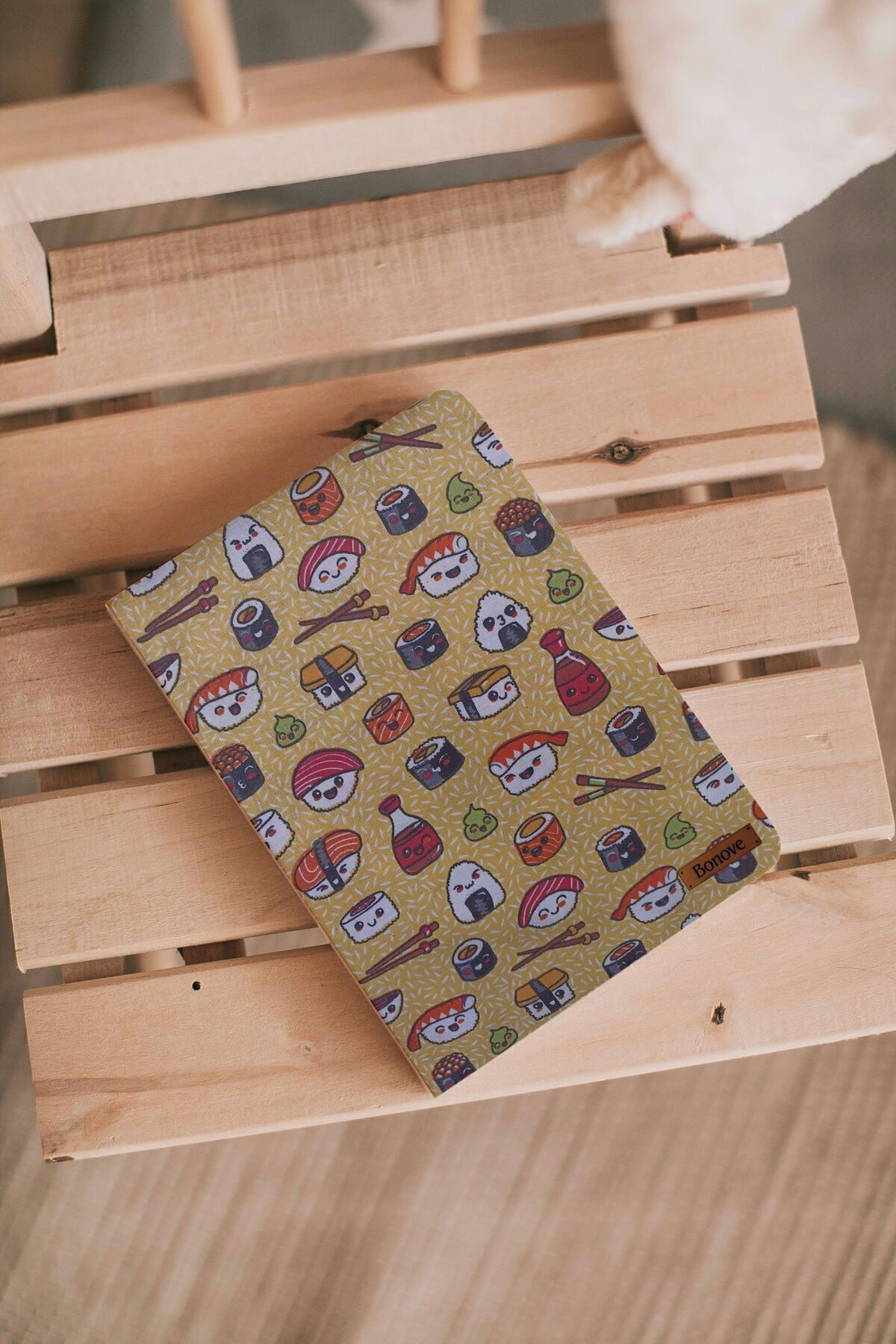 BONOVE Kitap Kılıfı Tatlı Pufidikler Desenli Fabric Book Cover Kitap ...